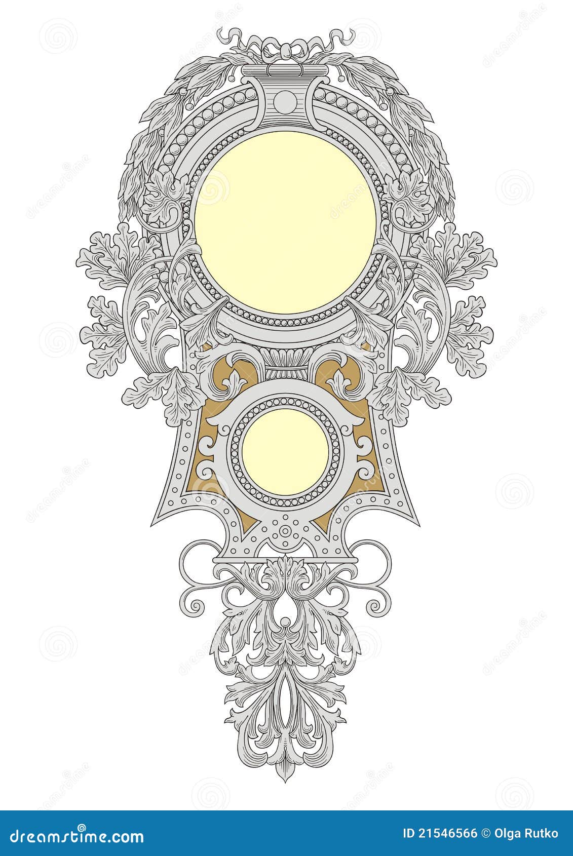 Royal Frame On Black Pattern Background, Vintage Photo Frame On Drake ...