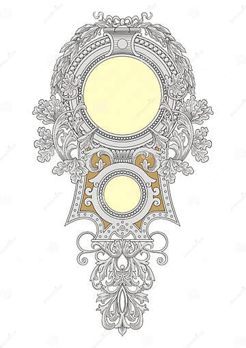 Royal Frame stock vector. Illustration of pattern, blue - 21546566