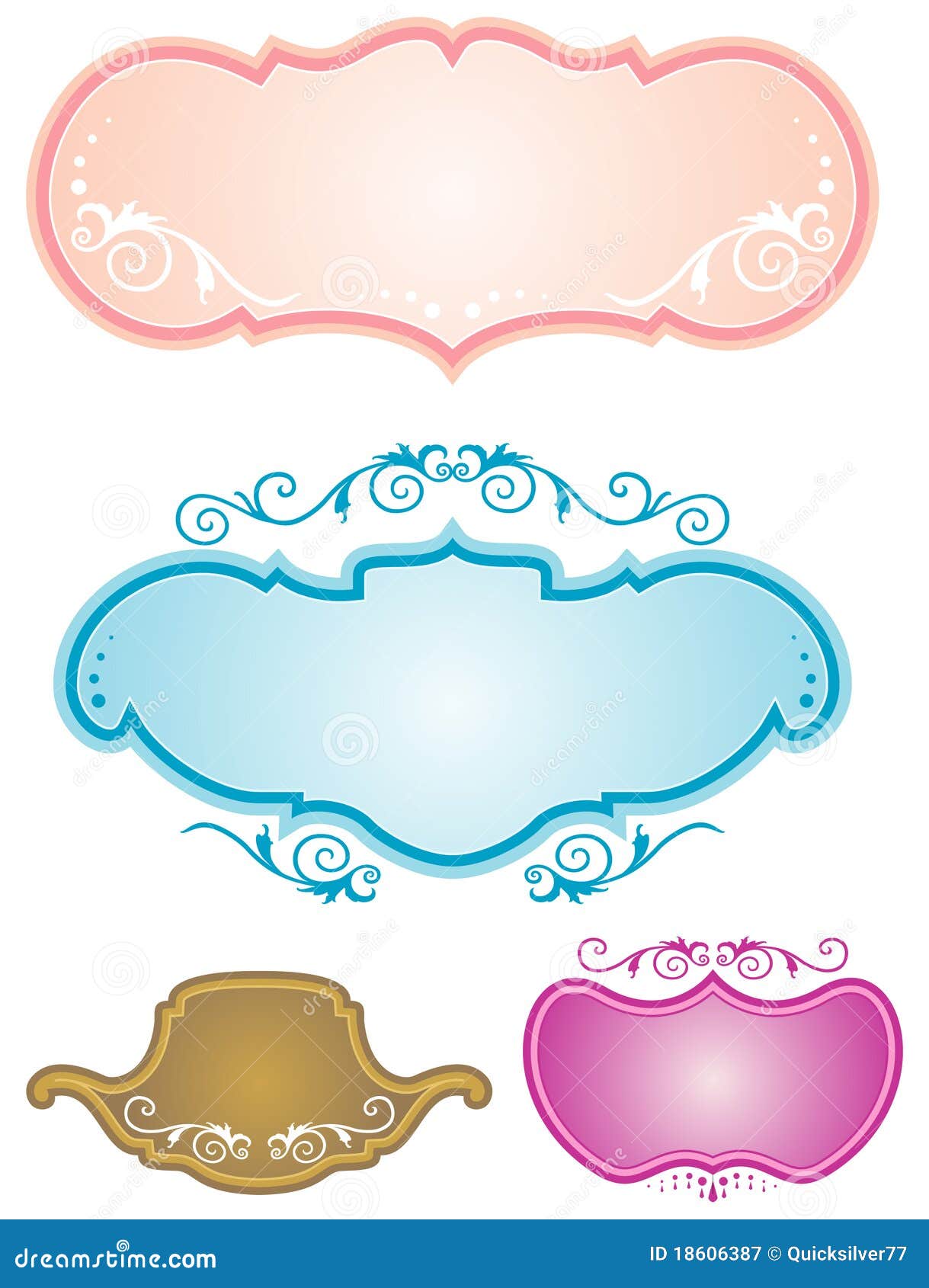 Royal Frame Set stock vector. Illustration of brochure - 18606387