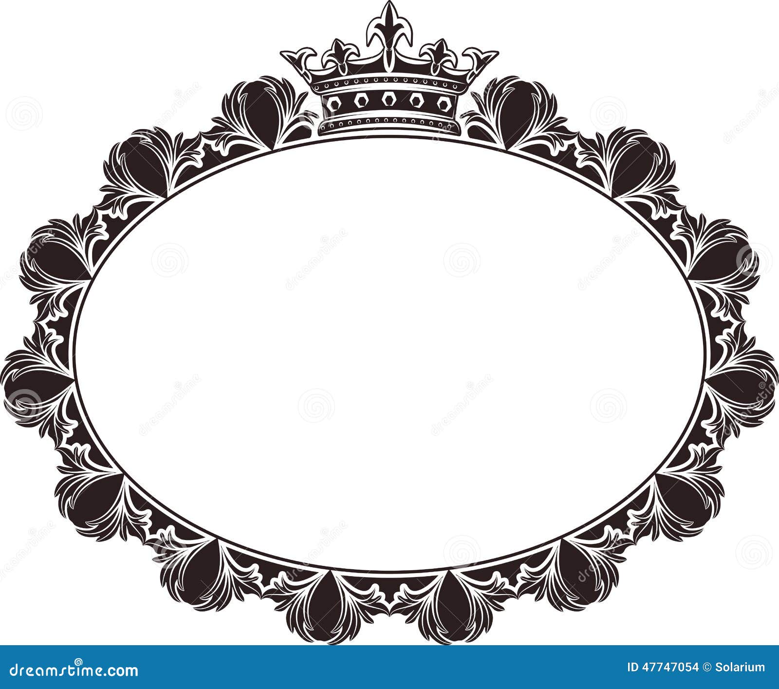 Royal frame stock vector. Illustration of shape, abstract - 47747054