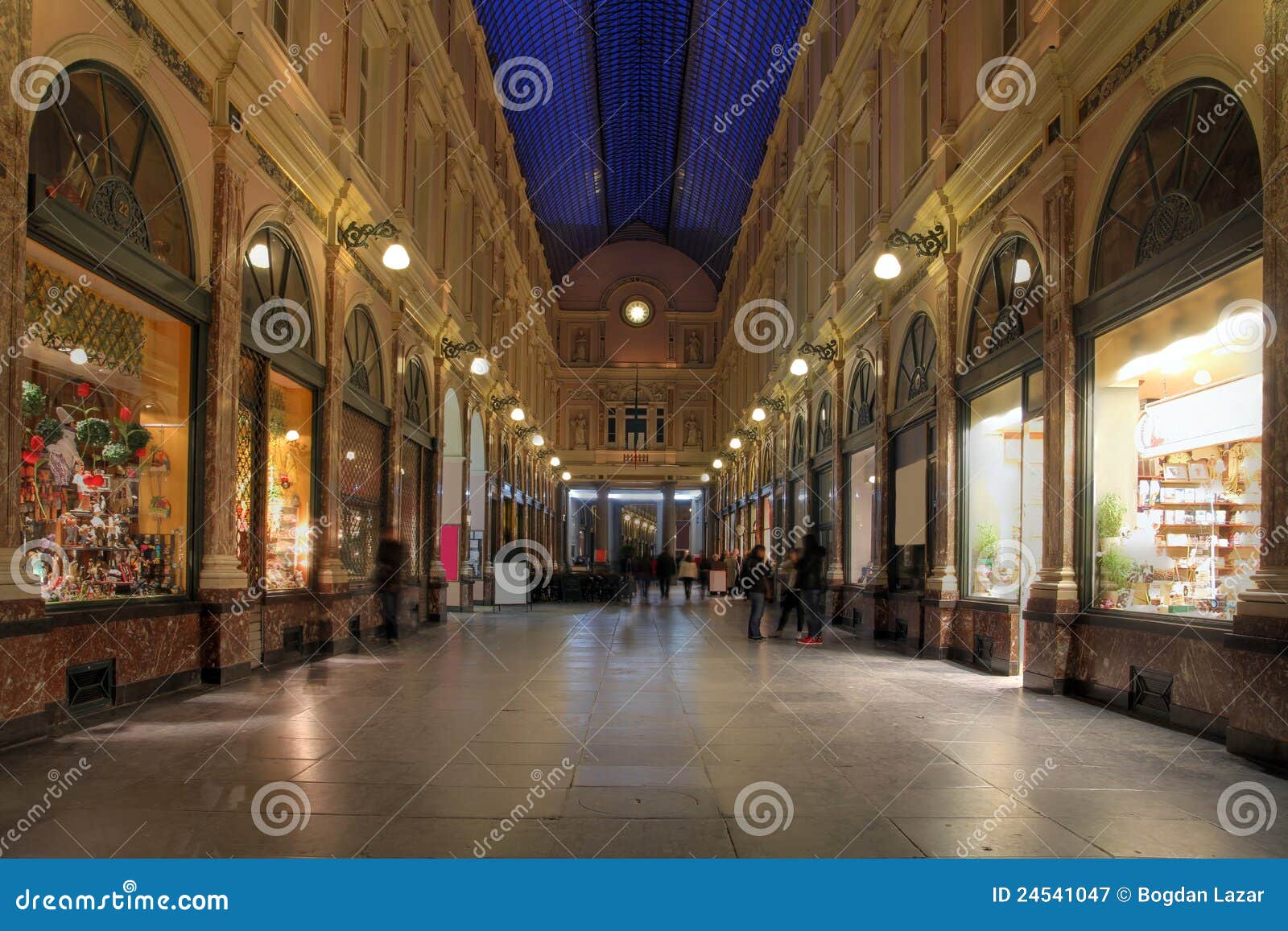 Royal Galleries of St-Hubert, Brussels, Belgium Stock Image - Image of ...