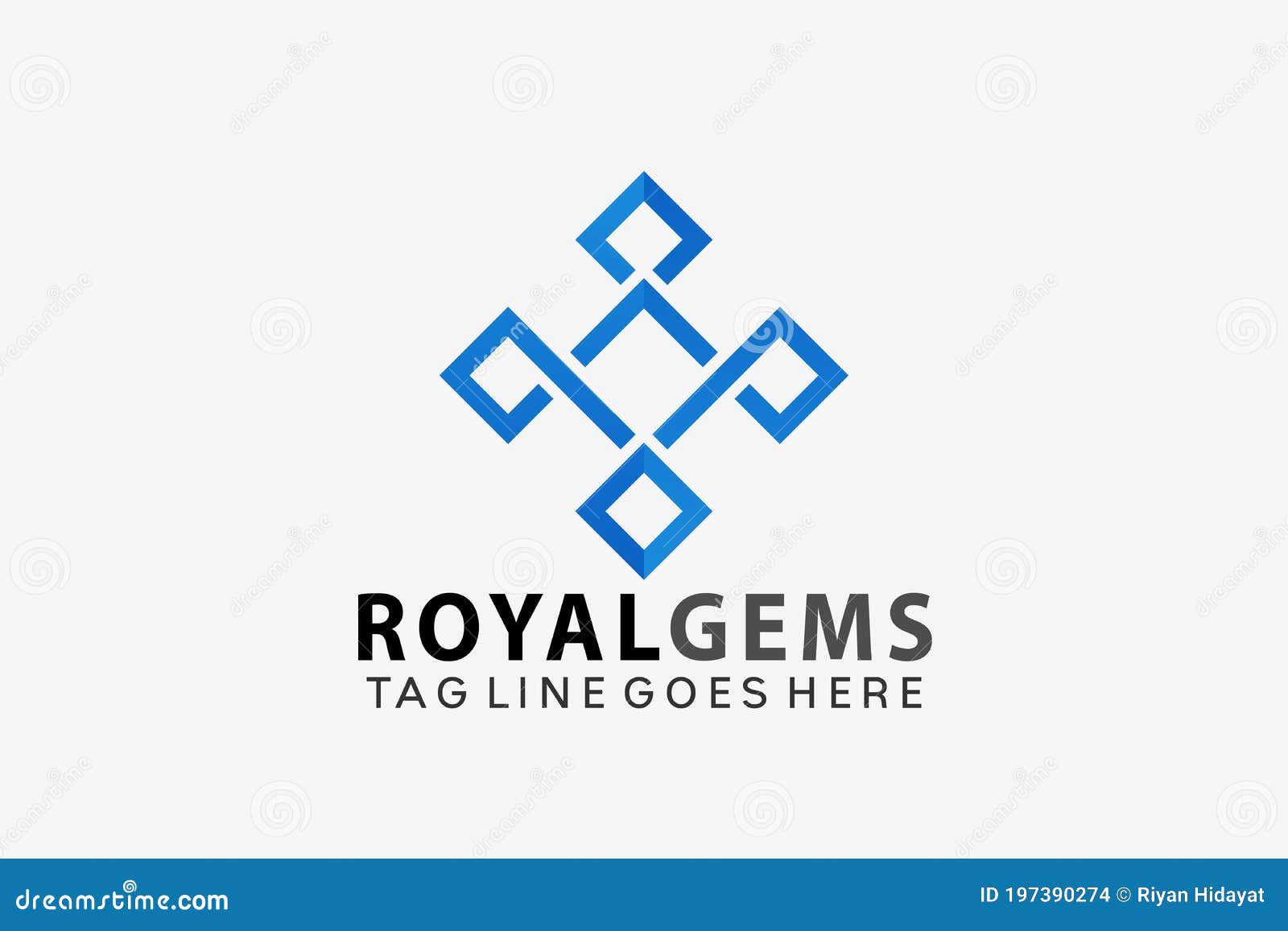 Royal Gemstone Luxury Logo Design Vector Illustration Stock Vector ...