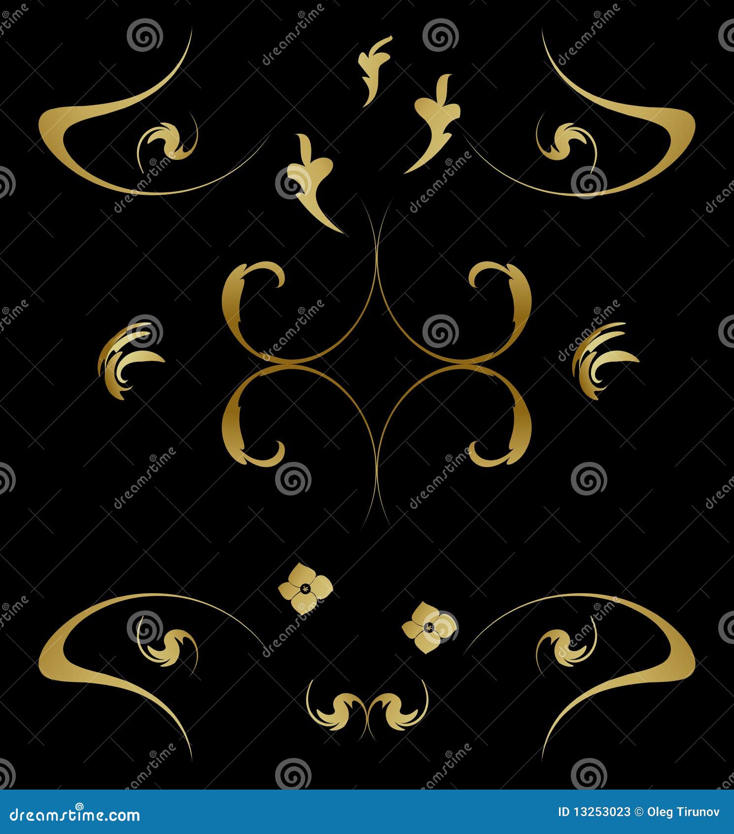 Royal Gold Pattern for Design Stock Vector - Illustration of design ...