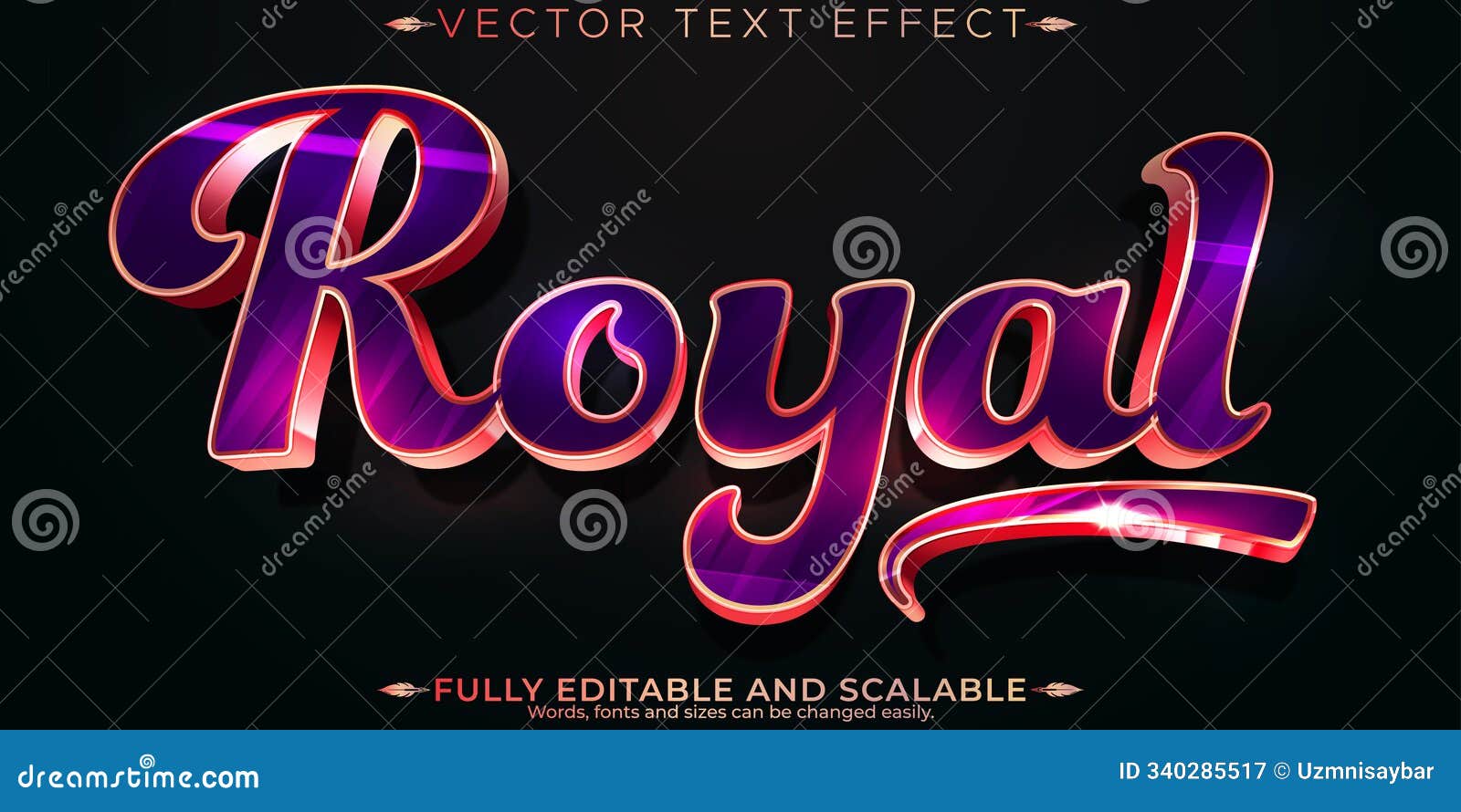 Royal Gold Text Effect, Editable Royal and Gold Customizable Font Style ...