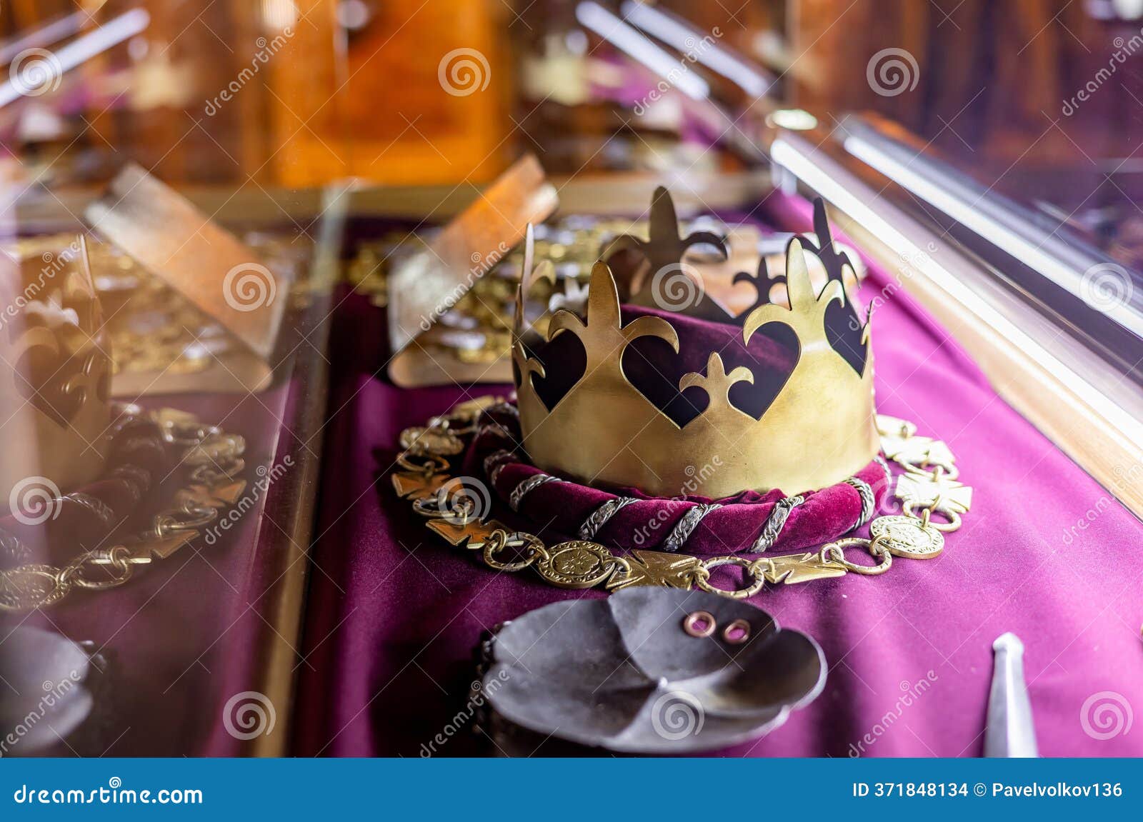 Ancient King Or Queen Crown Isolated On White Background Stock Photo ...