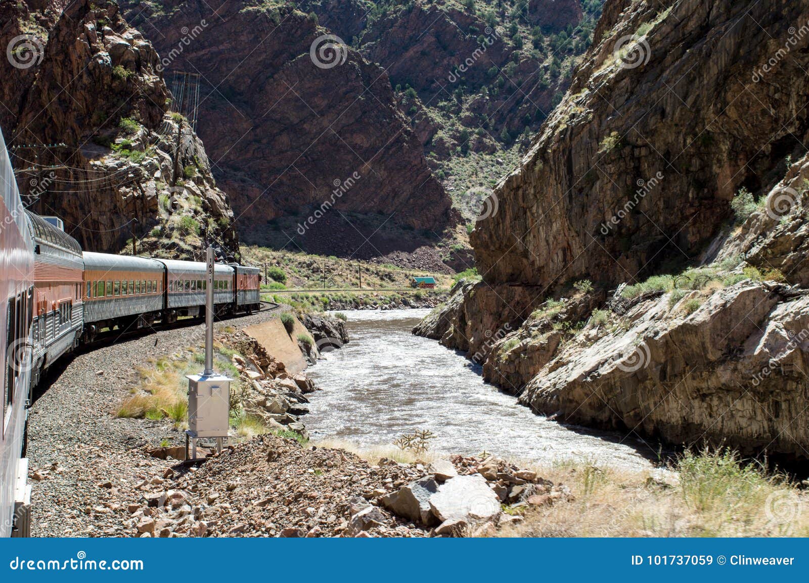 Royal Gorge Train stock image. Image of hills, train - 101737059
