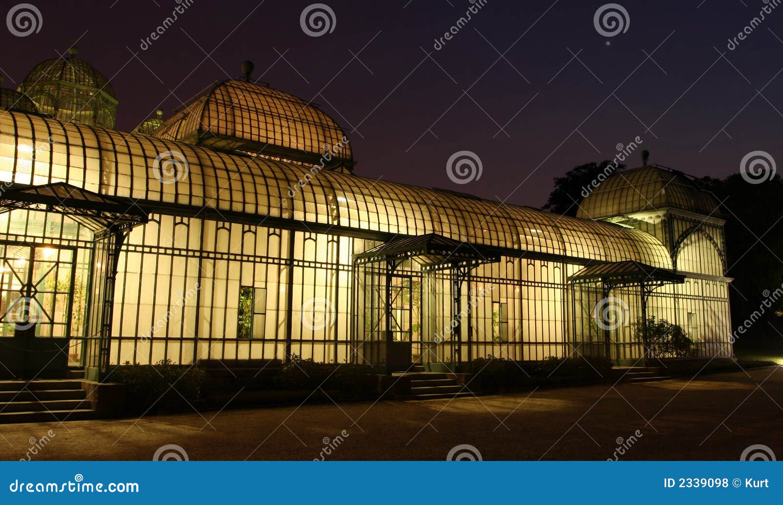 Royal greenhouse at night stock photo. Image of royal - 2339098