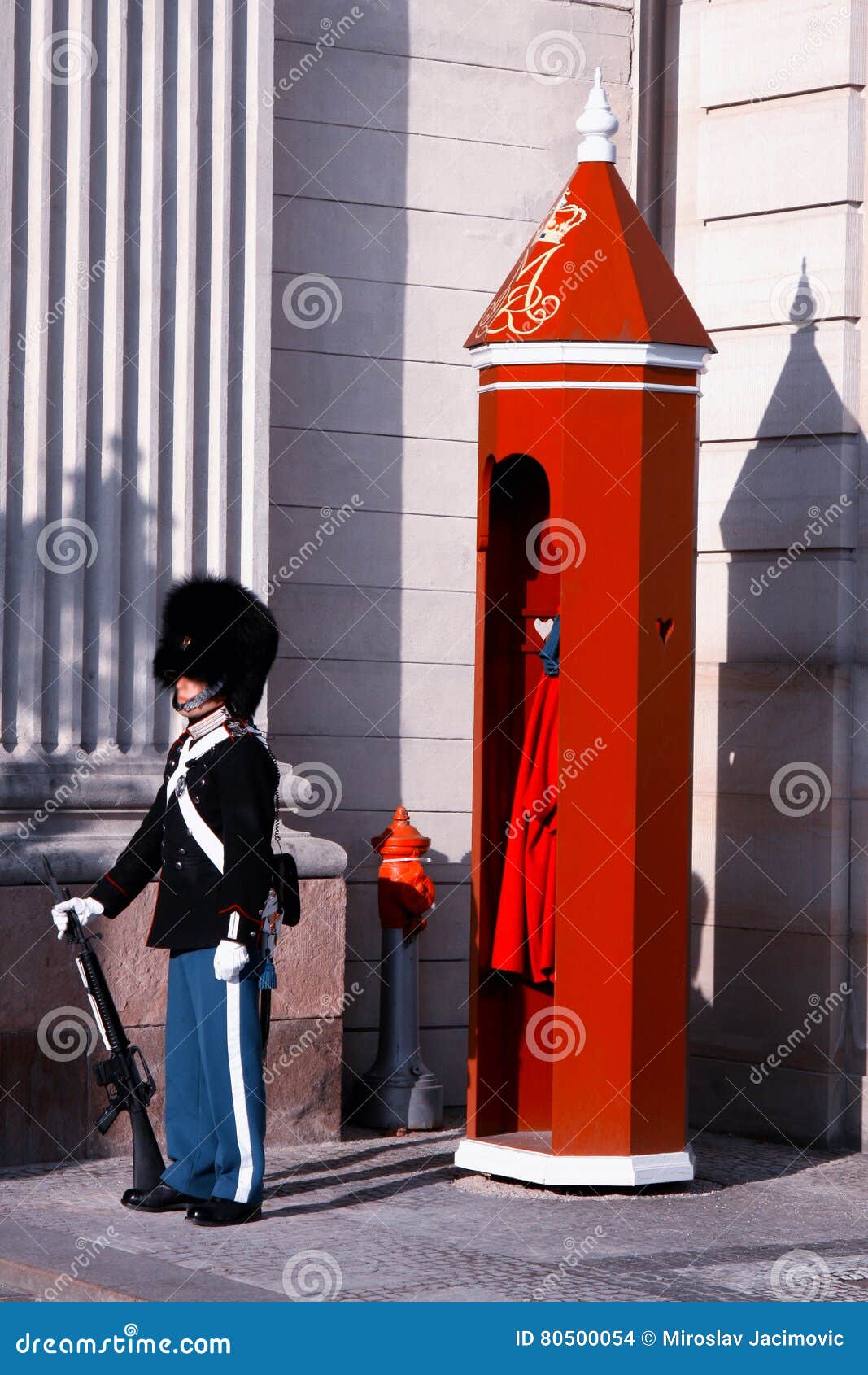 The Royal Guard in Copenhagen, Denmark Editorial Stock Image - Image of ...