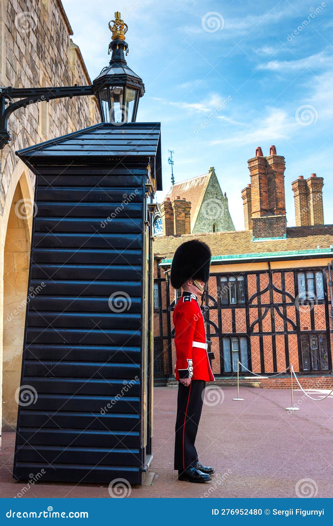 Royal Guard on Duty in Windsor Castle in Windsor, UK Editorial Image ...