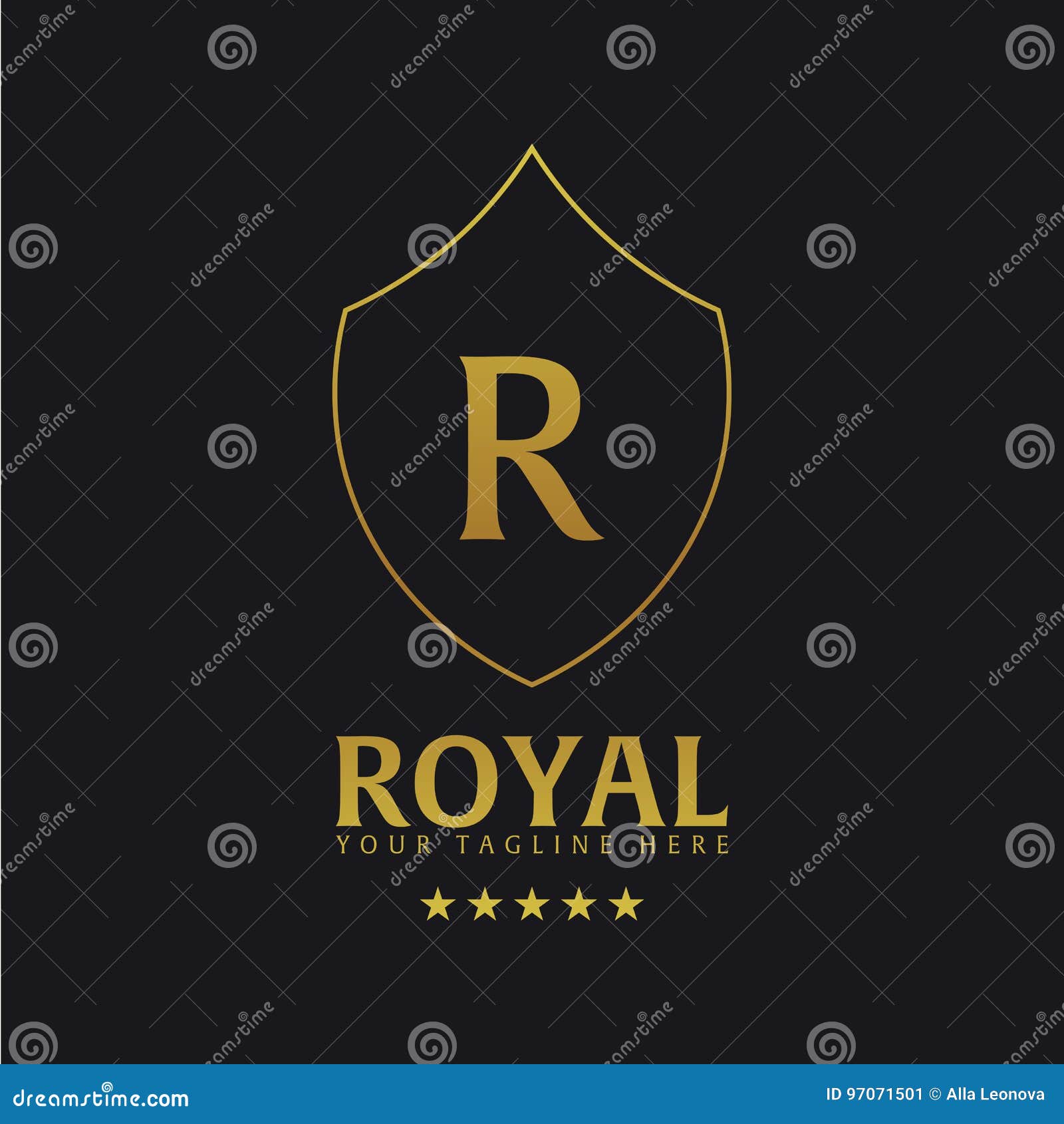 Royal Hotel Logo and Emblem. Vector Logo Illustration. Stock ...