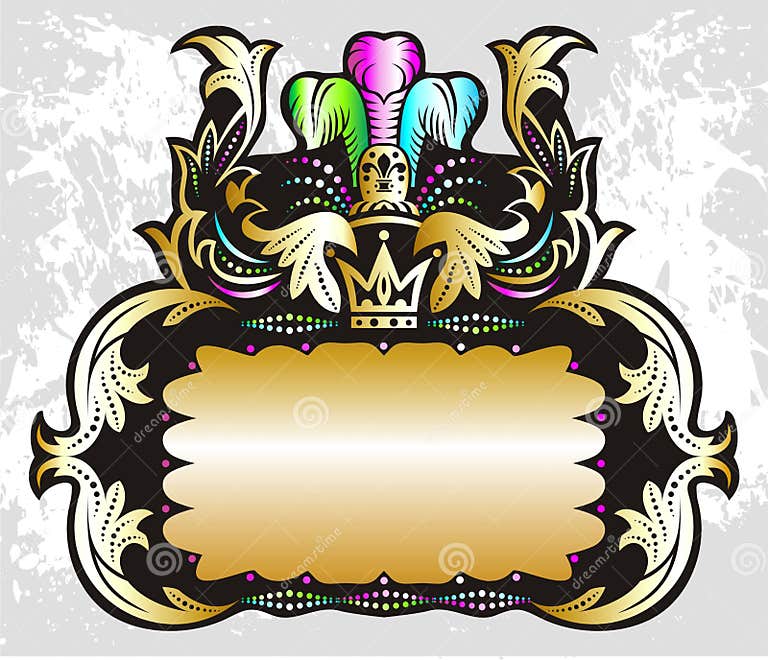 Royal goldish label stock vector. Illustration of royal - 3661065