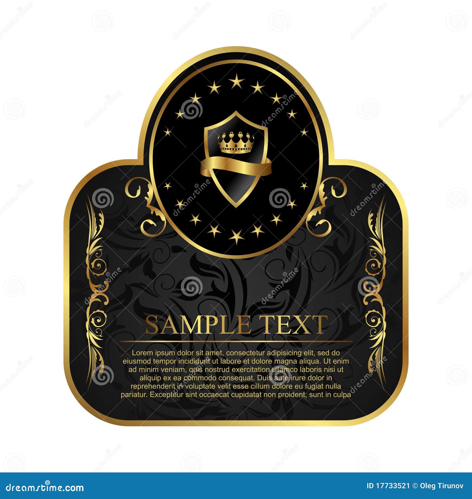 Royal Label for Design Packing Stock Vector - Illustration of luxurious ...