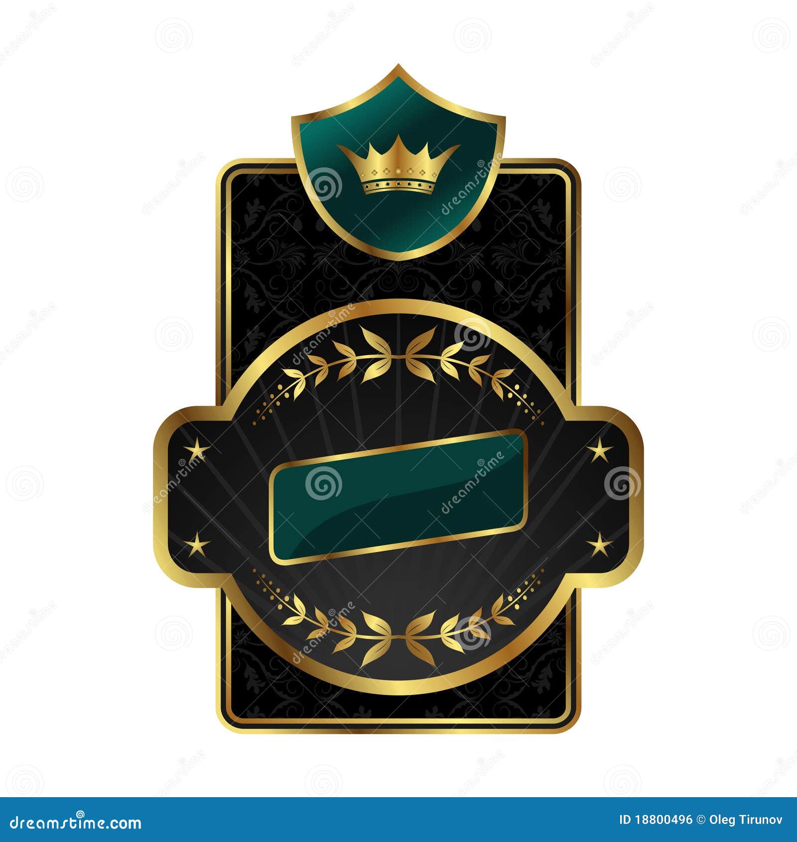 Royal Label For Design Packing Cartoon Vector | CartoonDealer.com #17733521