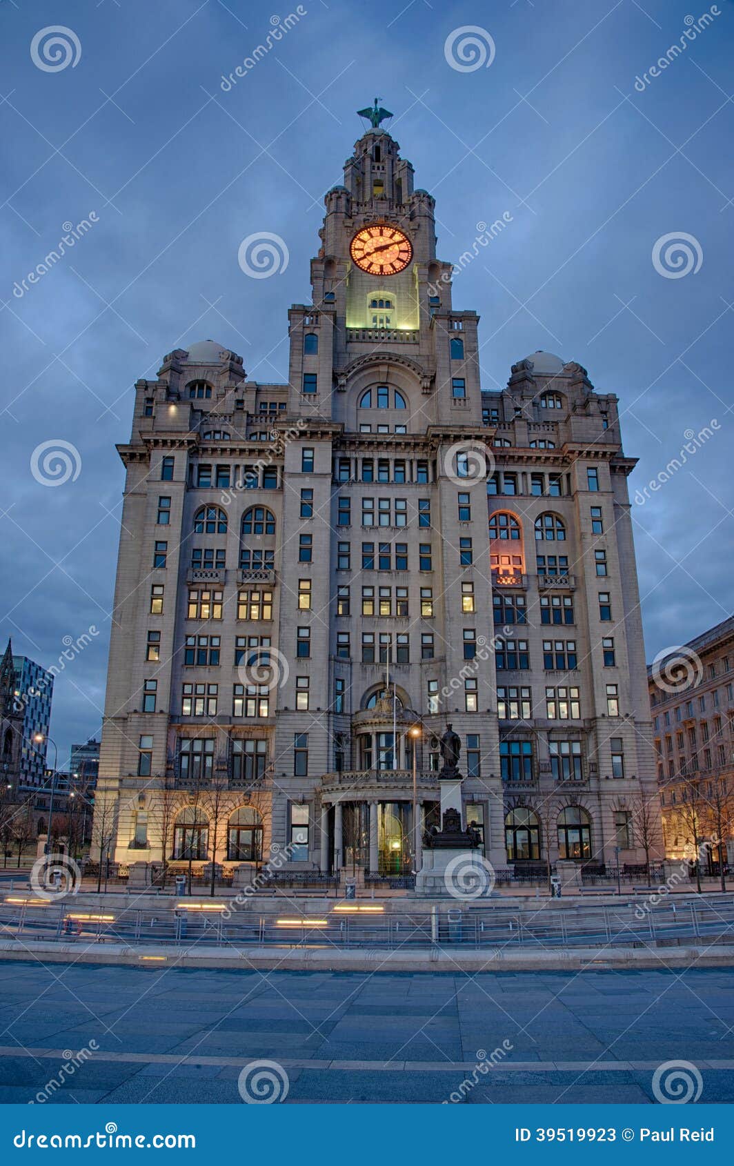 Royal Liver Building stock image. Image of reflection - 39519923