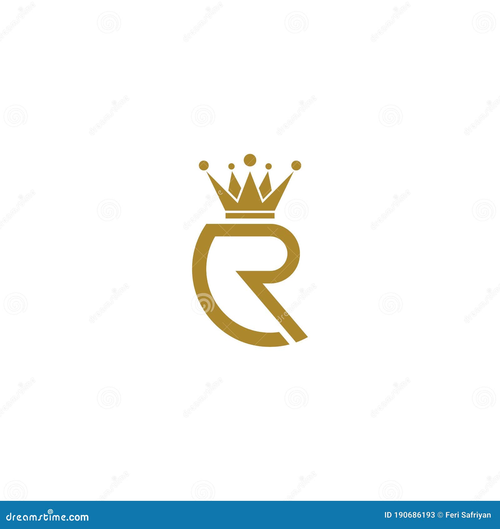 Royal logo template stock illustration. Illustration of vector - 190686193