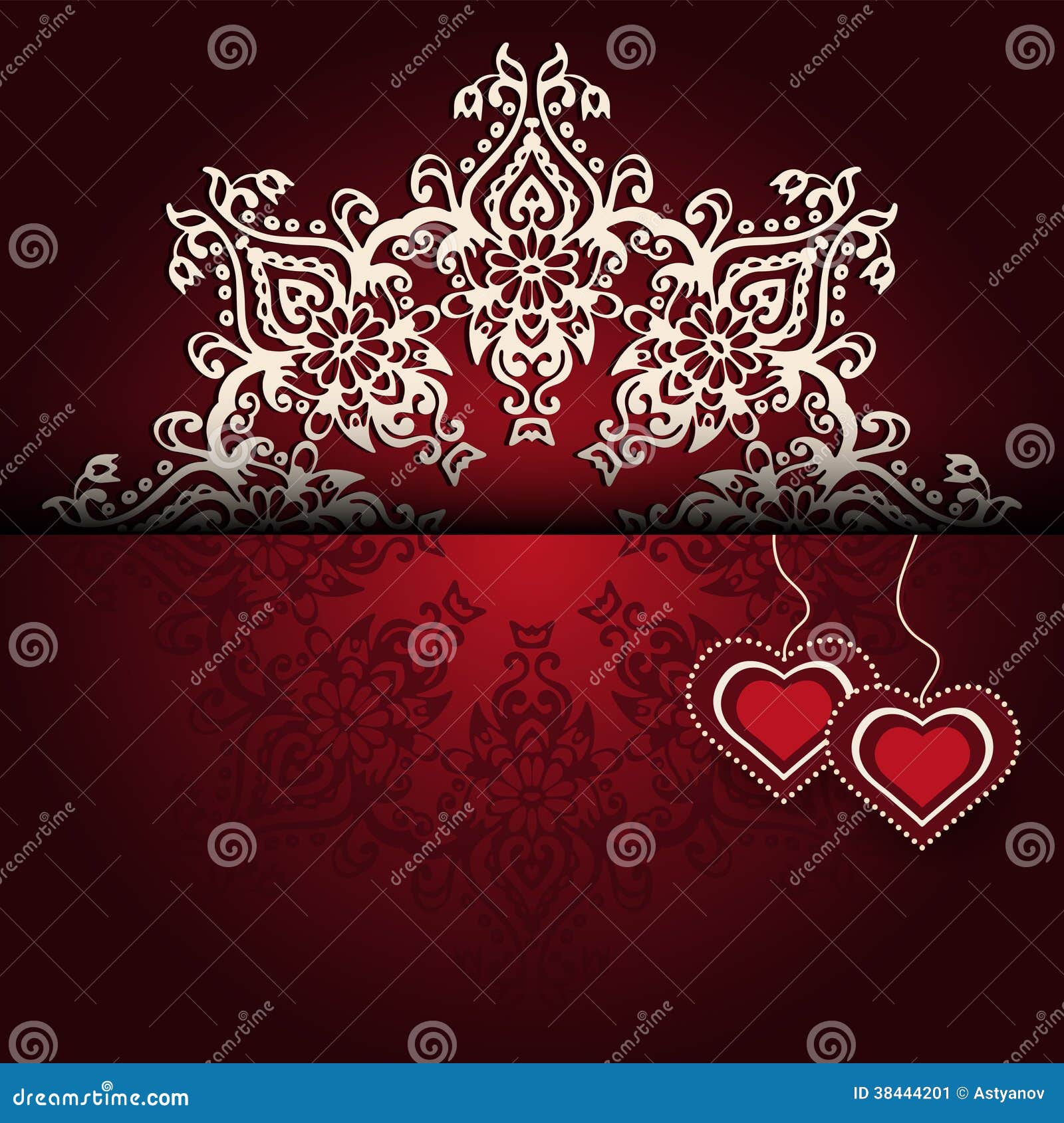 Royal Luxury Valentines Day Lace Background Stock Vector - Illustration ...