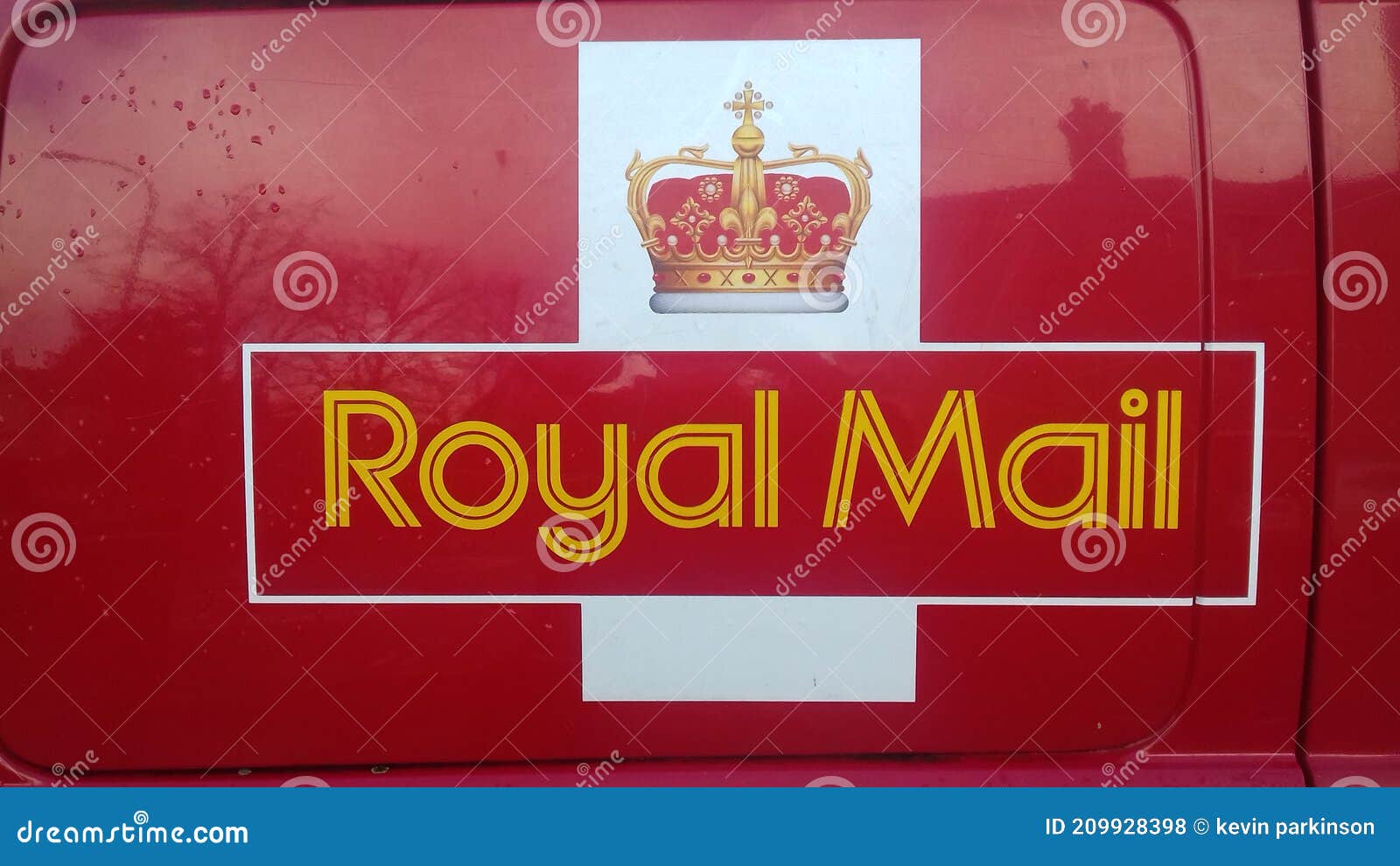 ROYAL MAIL SIGN on the SIDE of a VAN ENGLAND U.K Stock Photo - Image of ...