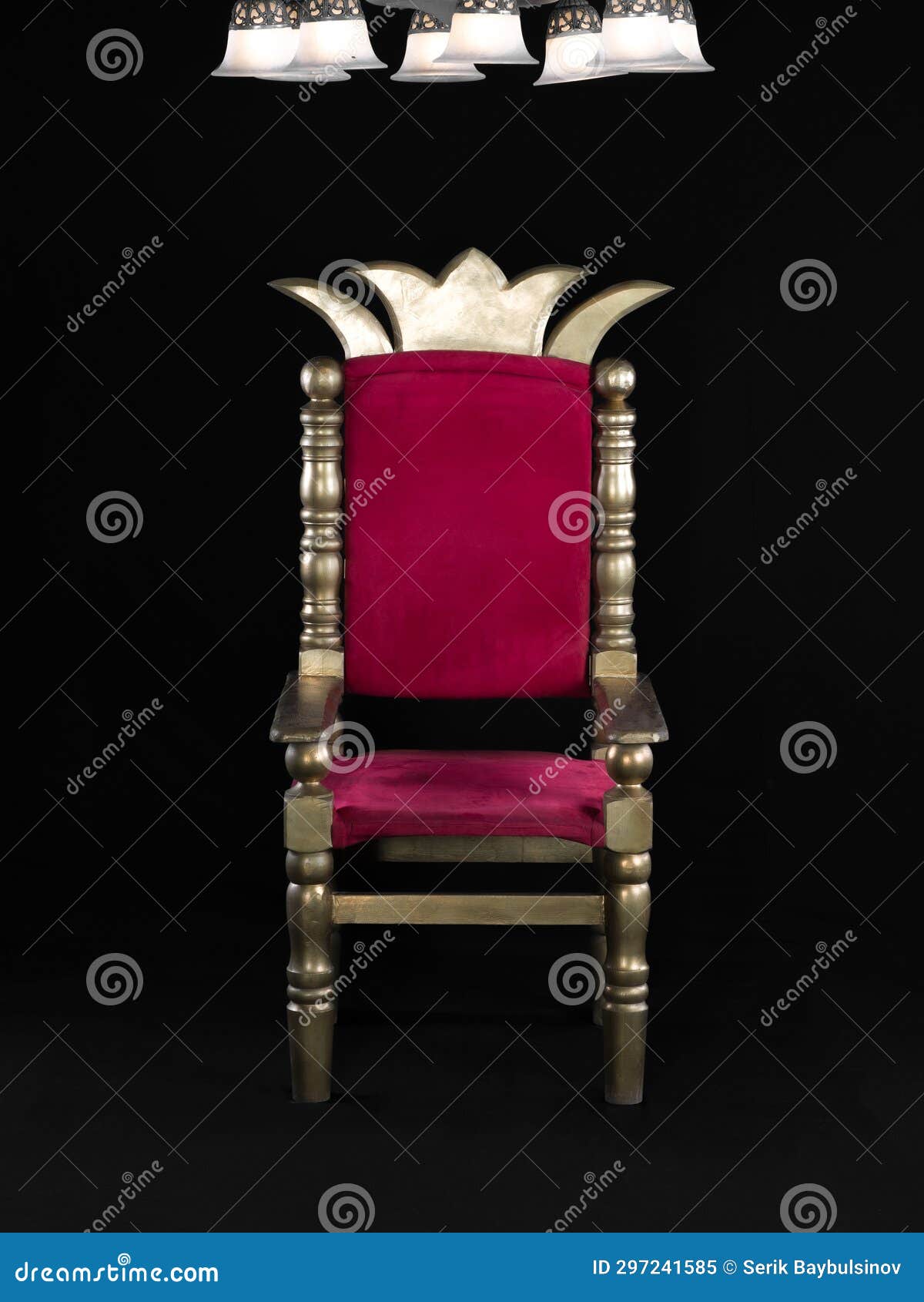 Royal mantle on throne stock image. Image of baroque - 297241585