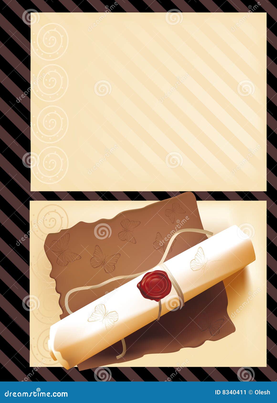 Royal Message Cartoon Vector | CartoonDealer.com #8340411