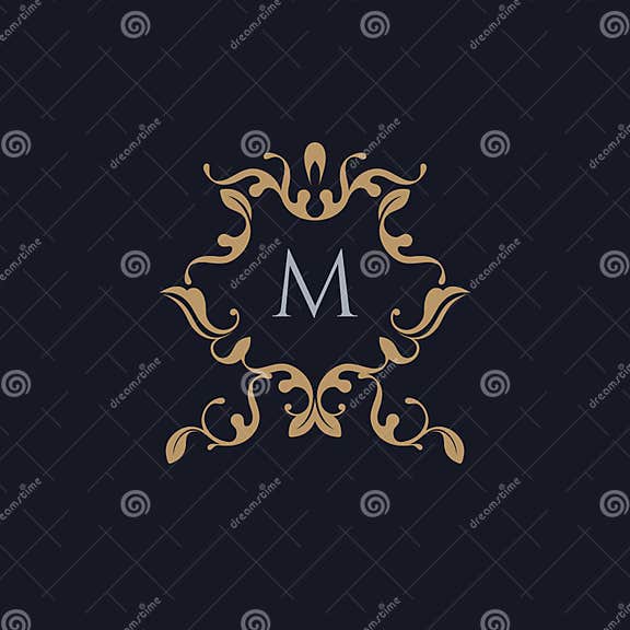 Royal Monogram Frame. Classic Decorative Element Stock Vector ...
