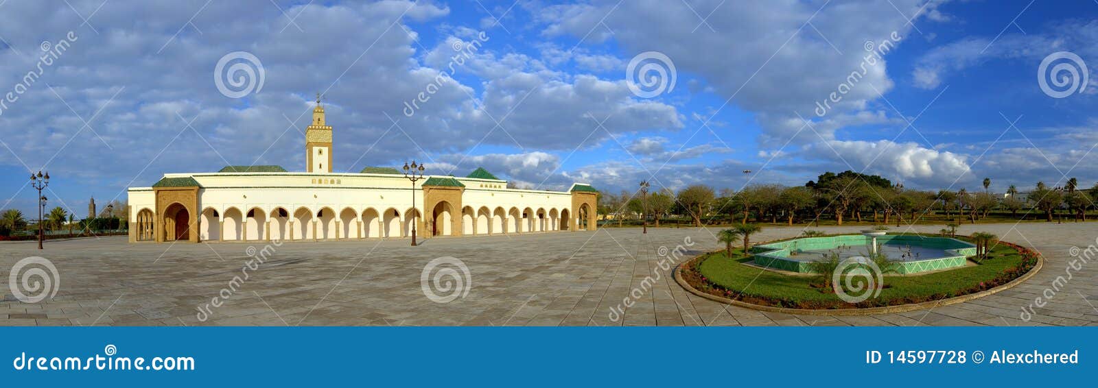 Panorama of Royal Mosque (Ahl Fas), Rabat - Morocco Stock Photo - Image ...