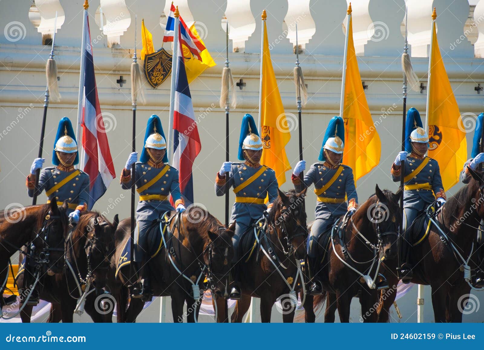Royal Mounted Guards Row editorial stock image. Image of front - 24602159