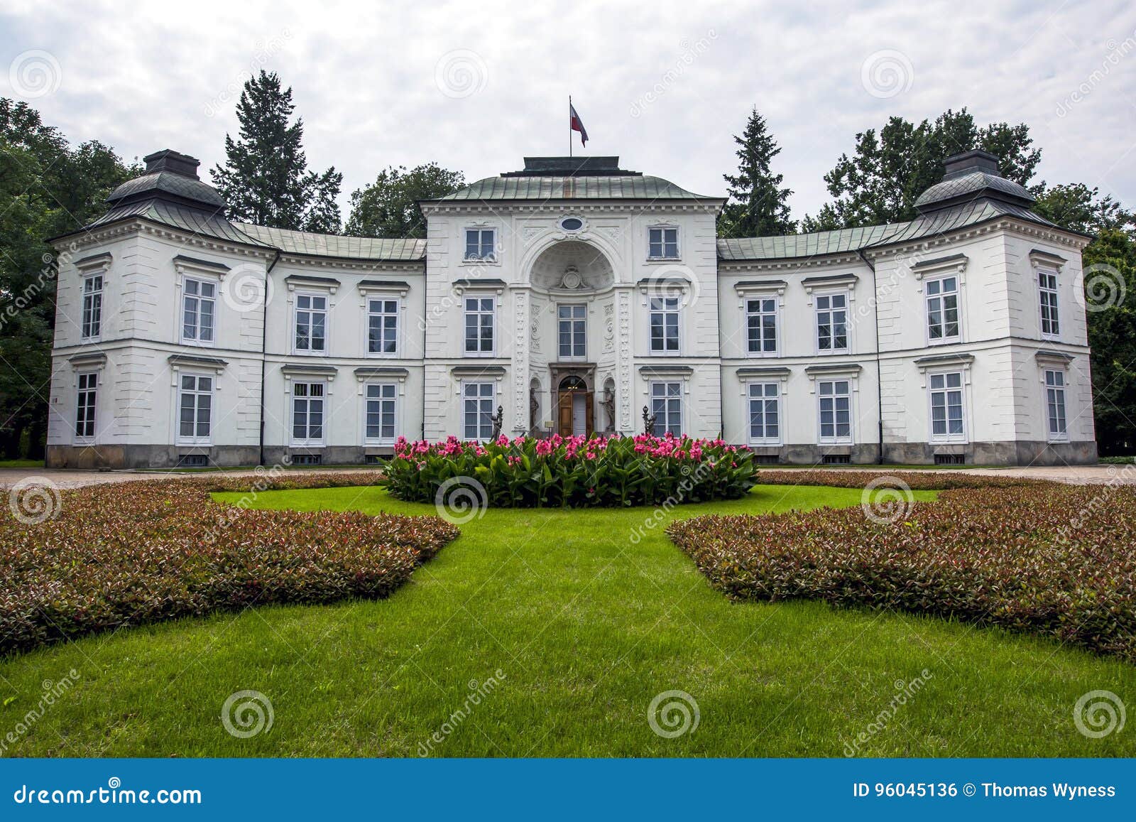 The Royal Myslewicki Palace at Lazienki Park in Warsaw. Stock Photo ... The Royal Myslewicki Palace at Lazienki Park in Warsaw. Stock Photo ...