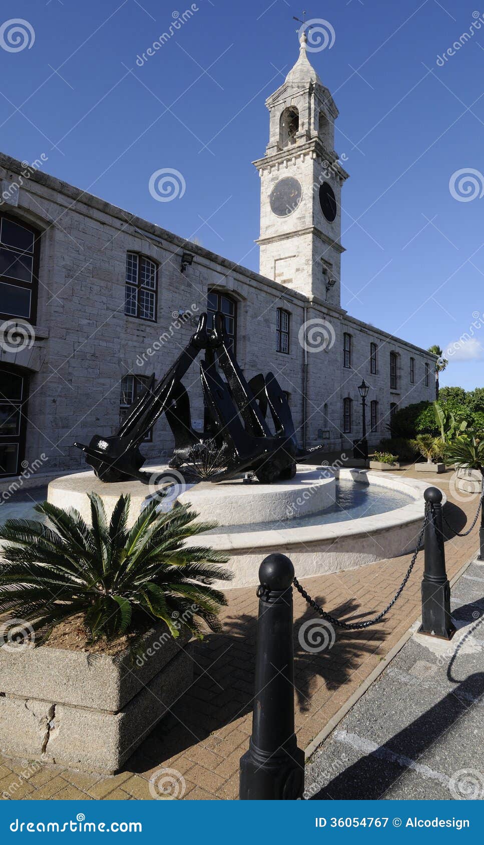 Royal Naval Dockyard in Bermuda Stock Image - Image of tower, dockyard ...