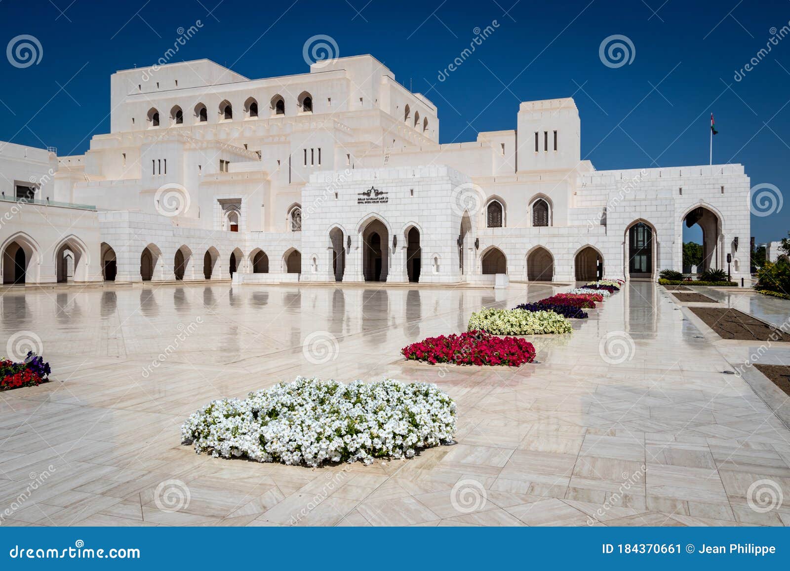 Royal Opera House Muscat stock image. Image of arabia - 184370661