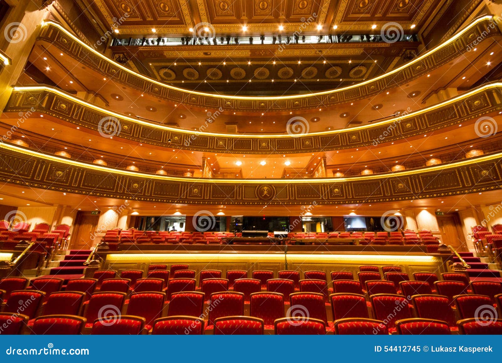 Royal Opera House In Muscat/Oman With Reflections On Polished Marble ...