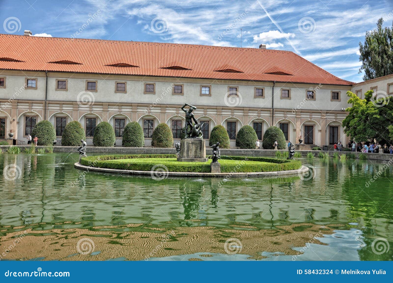 In the Royal Palace Courtyard of Prague Editorial Stock Image - Image ...