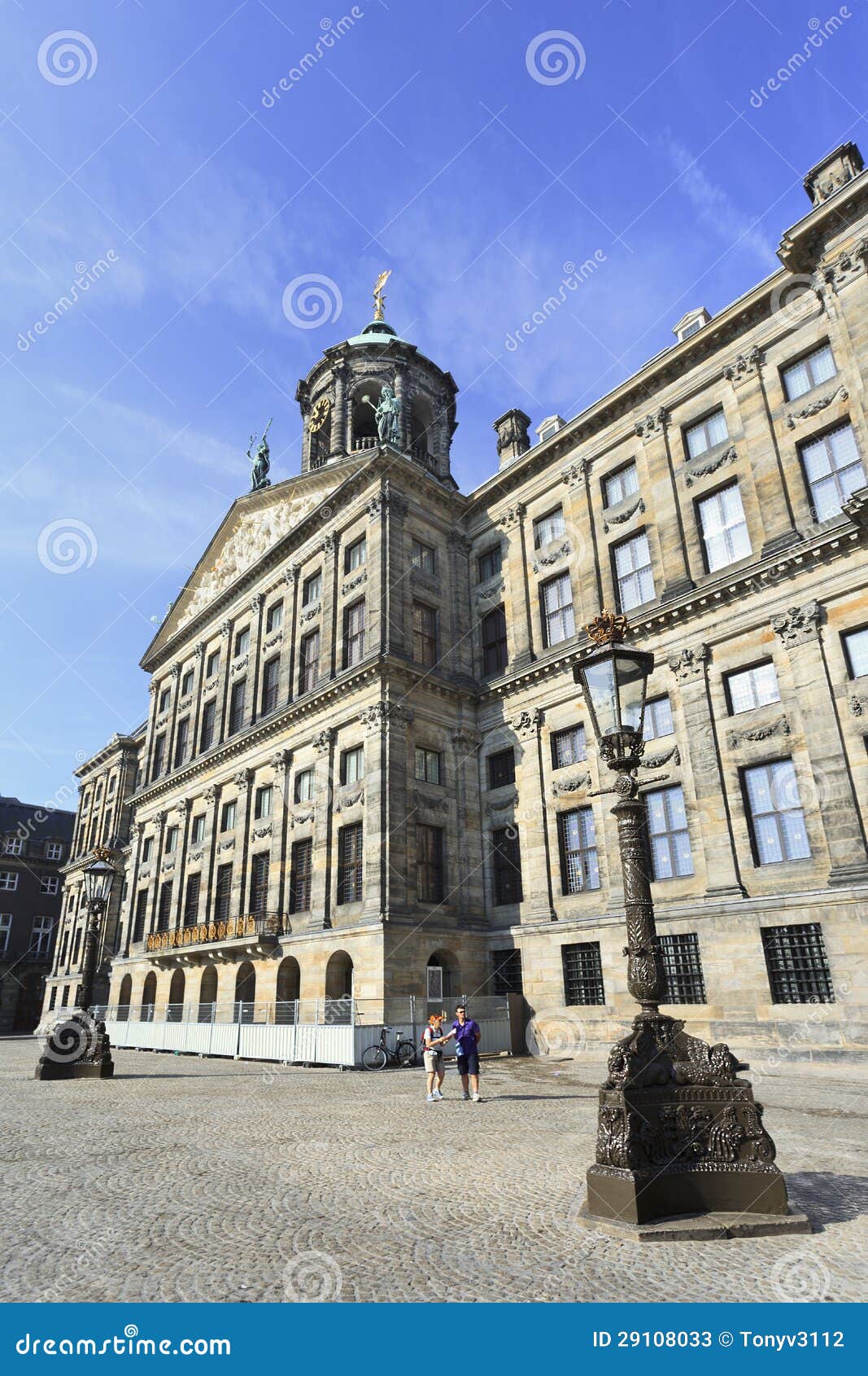 Royal Palace on the Dam Square, Amsterdam Editorial Stock Photo - Image ...