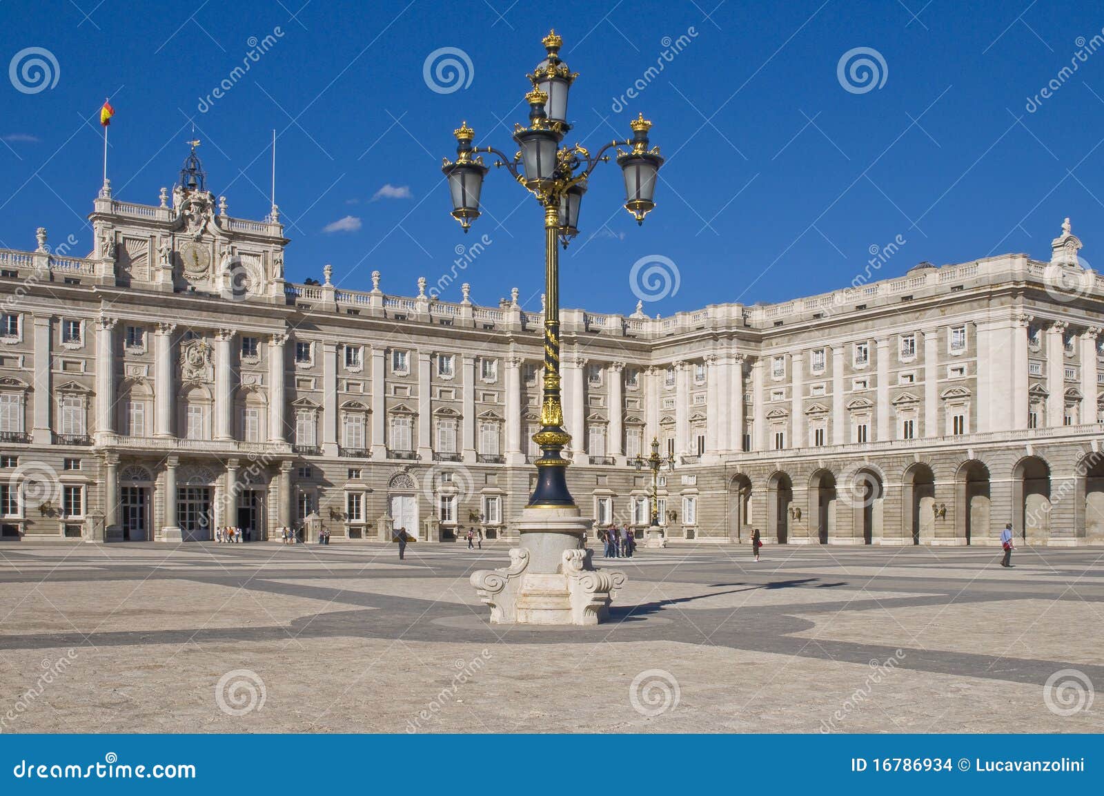 Royal palace in Madrid stock photo. Image of plaza, spanish - 16786934
