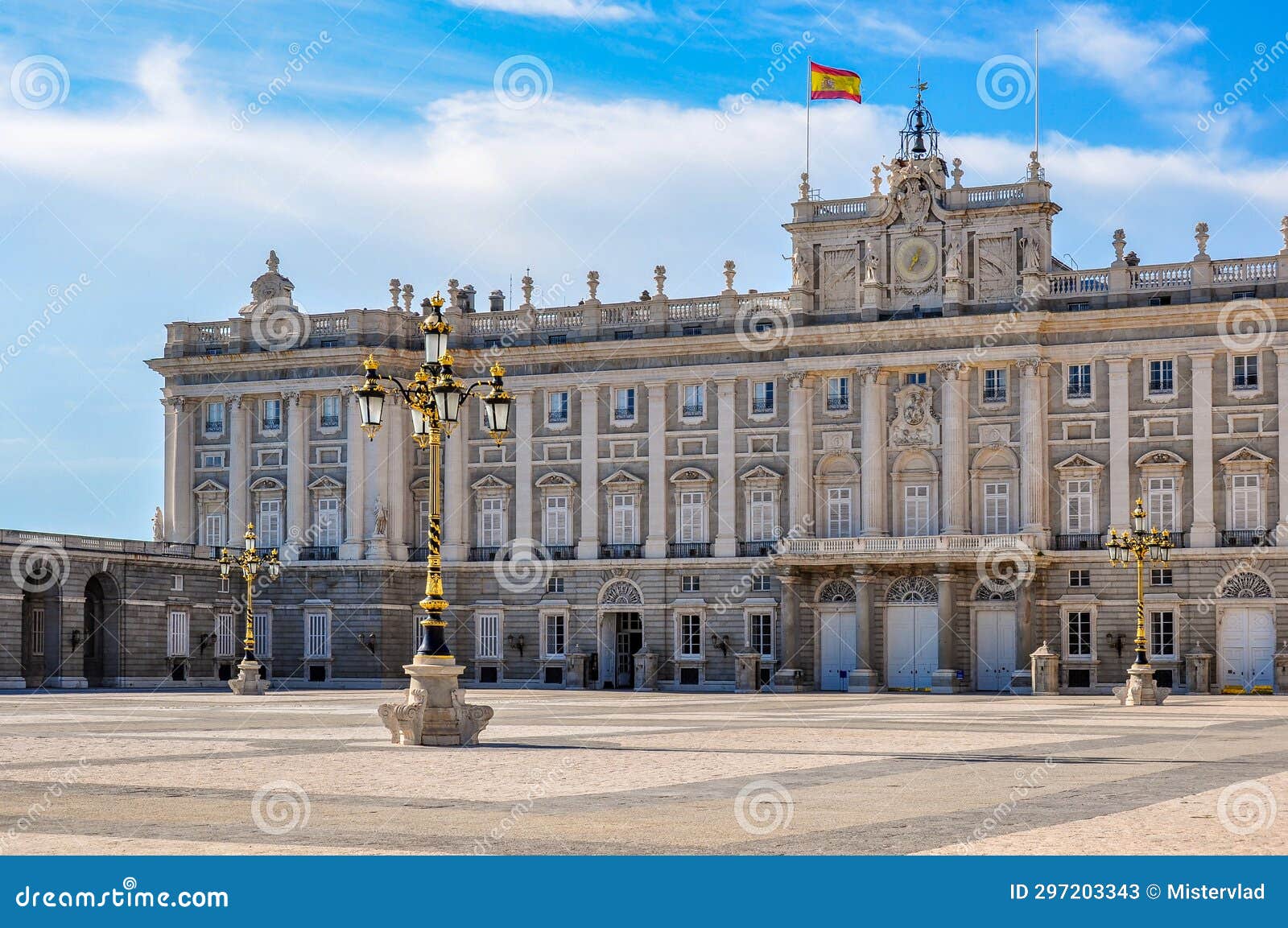 Royal Palace in Madrid, Spain Stock Image - Image of monument, history ...