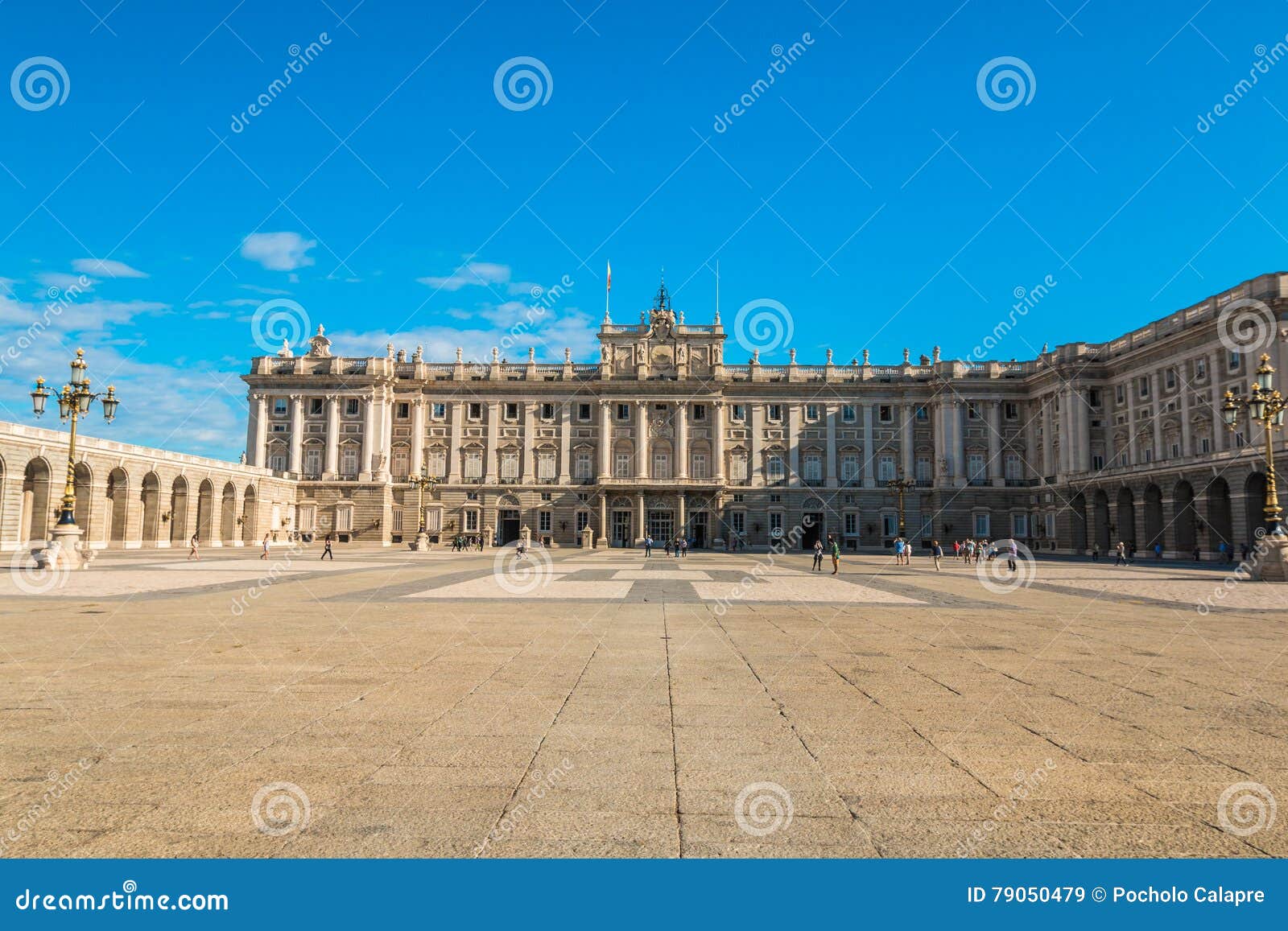 The Royal Palace in Madrid Spain Stock Image - Image of facade, plaza ...