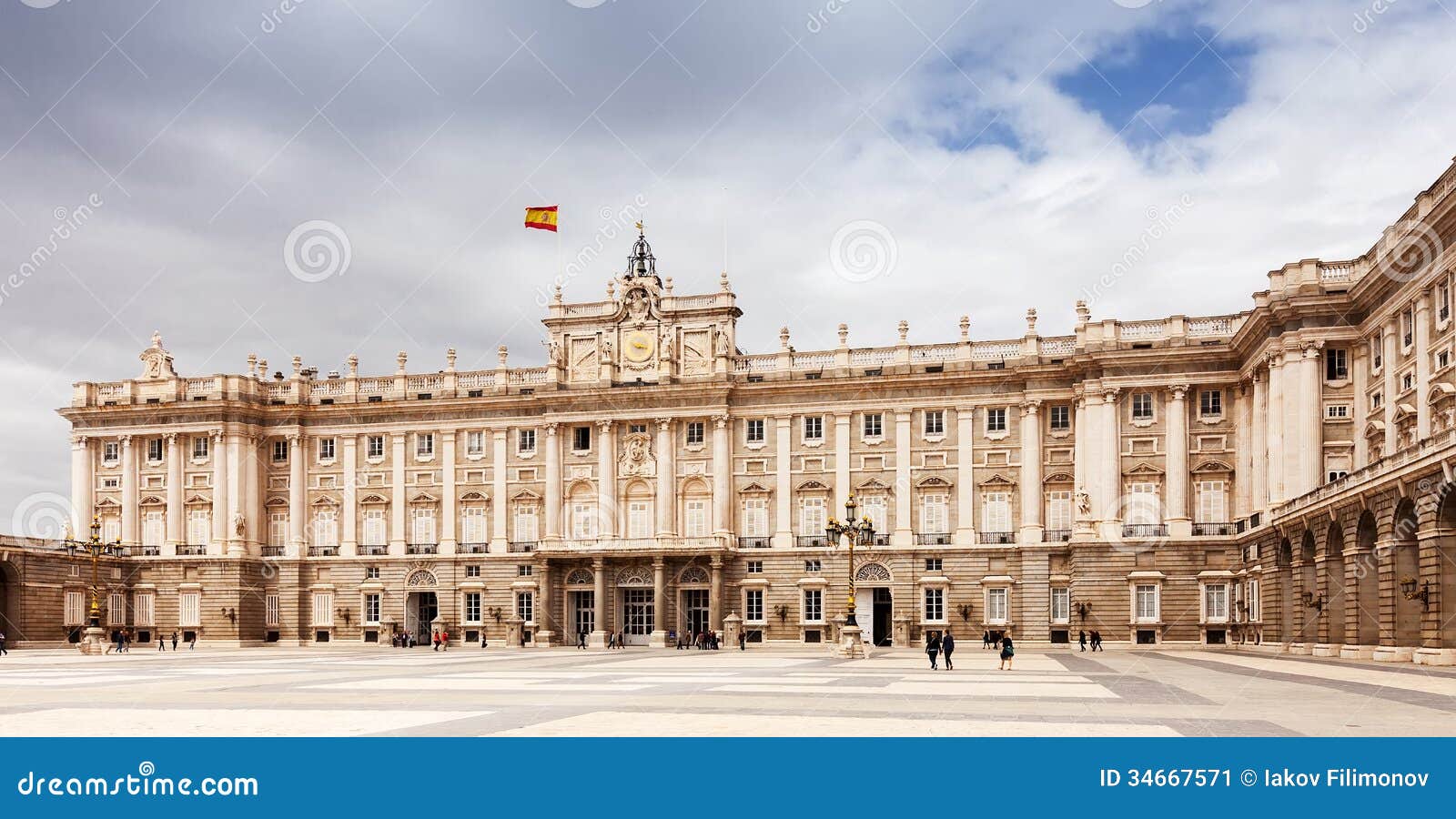 Royal Palace. Madrid, Spain Stock Image - Image of landmark, landscape ...