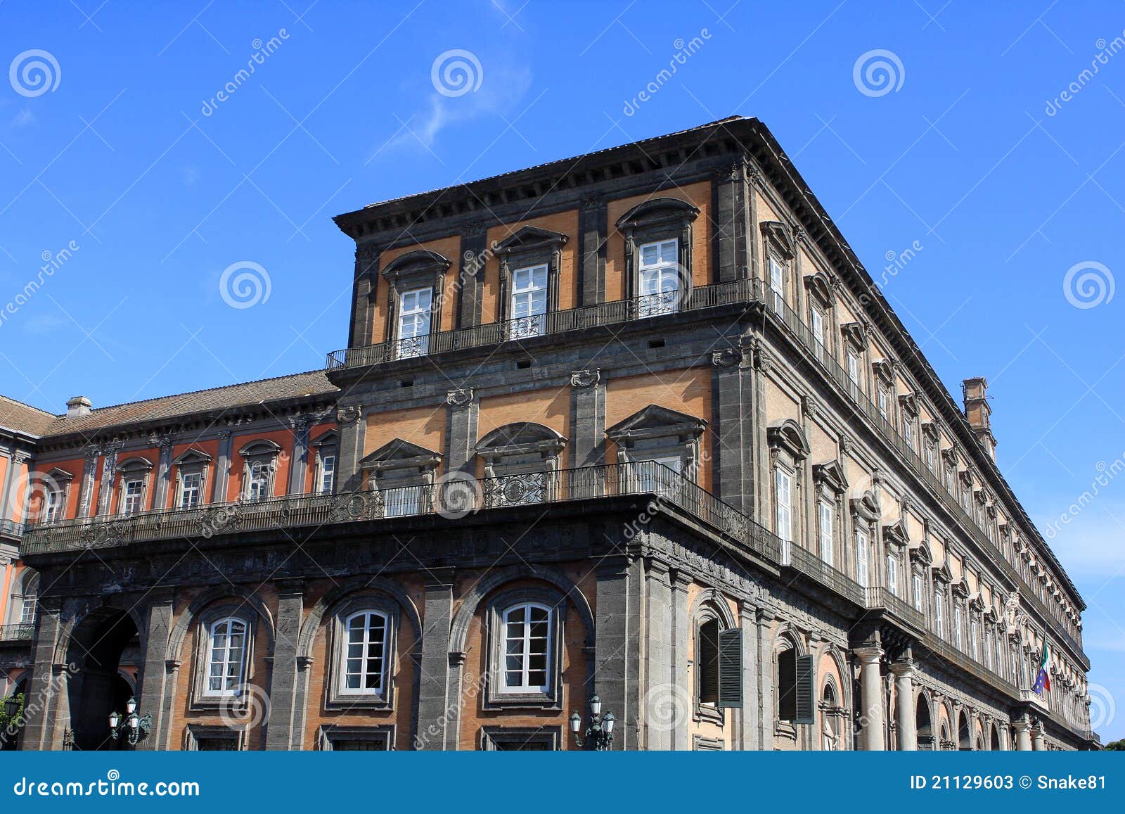Royal Palace, Naples stock image. Image of landmark, italy - 21129603