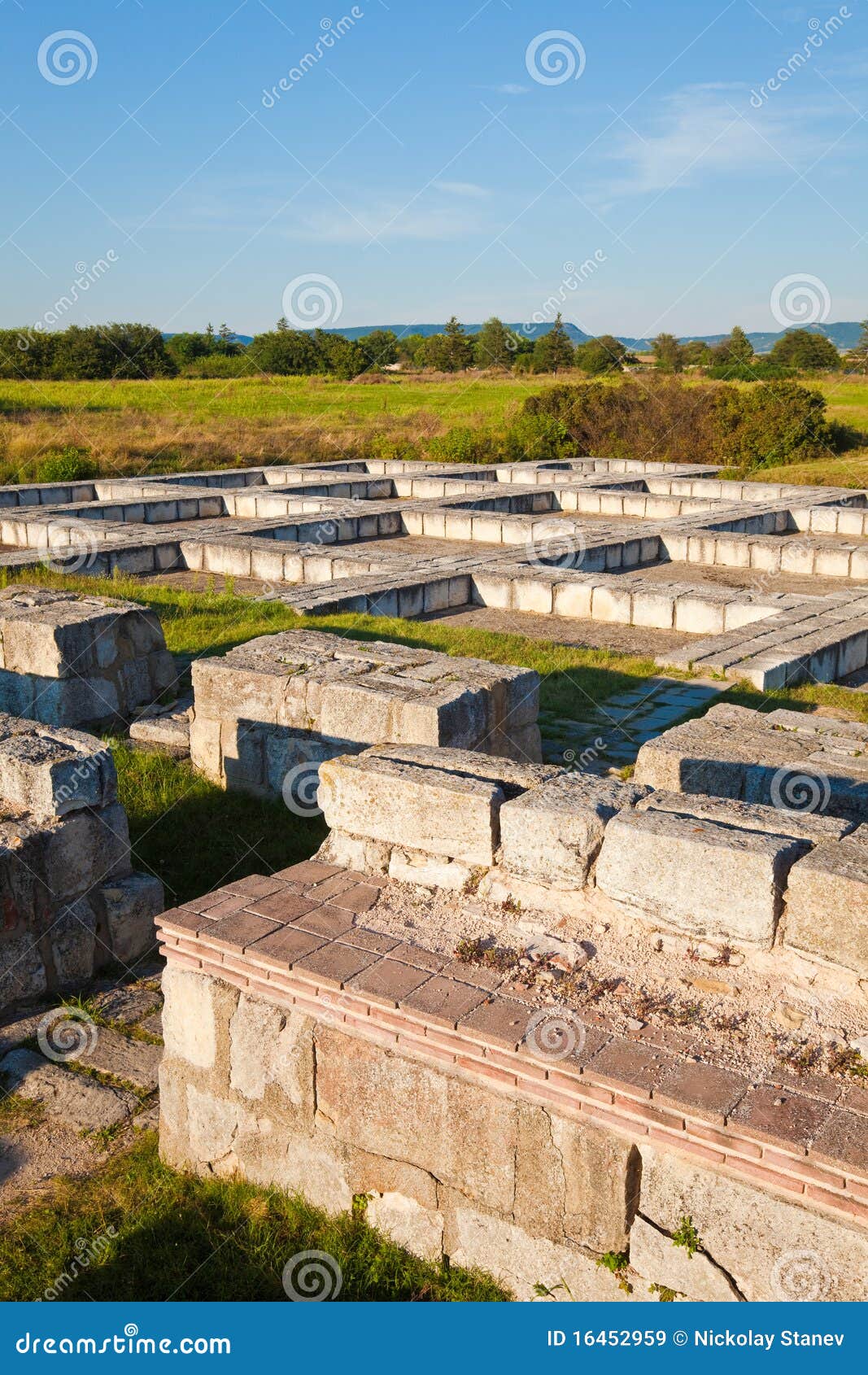 The Royal Palace at Pliska stock image. Image of structure - 16452959