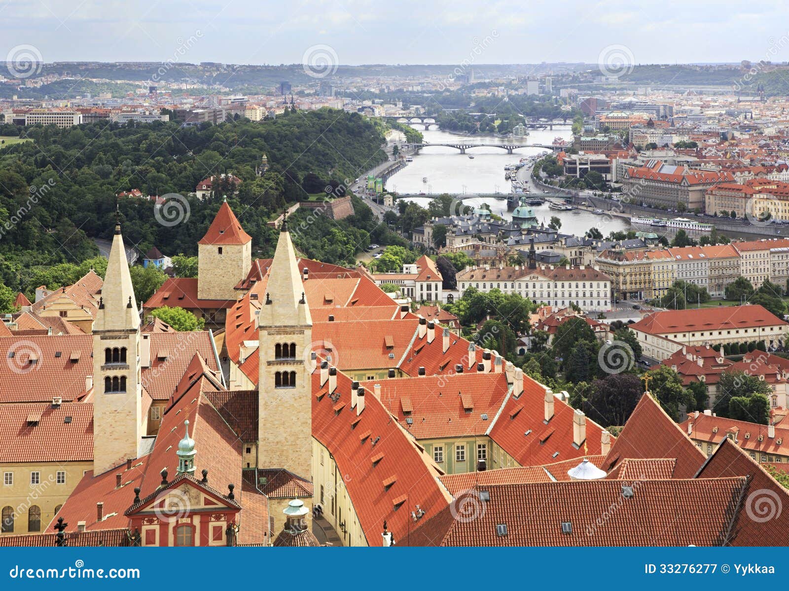 Royal Palace Van Het Kasteel Van Praag Stock Afbeelding - Image of ...
