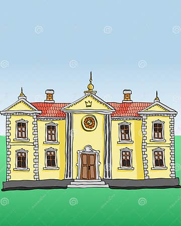 Royal palace vector stock vector. Illustration of chateau - 49144741