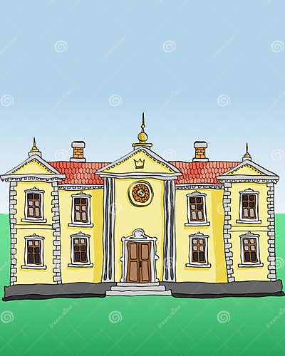 Royal palace vector stock vector. Illustration of chateau - 49144741