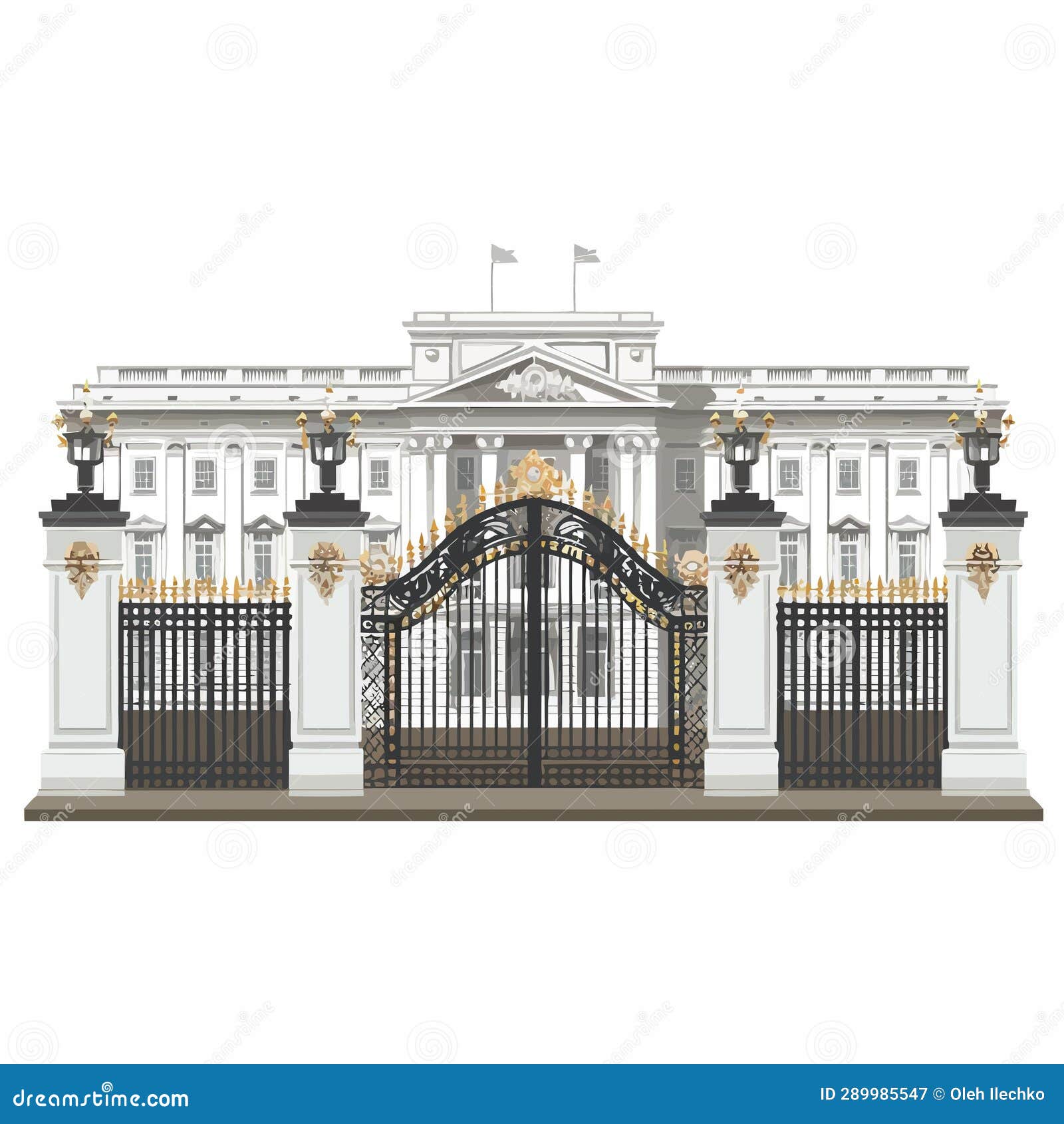 Royal Palace Vector Flat Minimalistic Isolated Illustration Stock ...