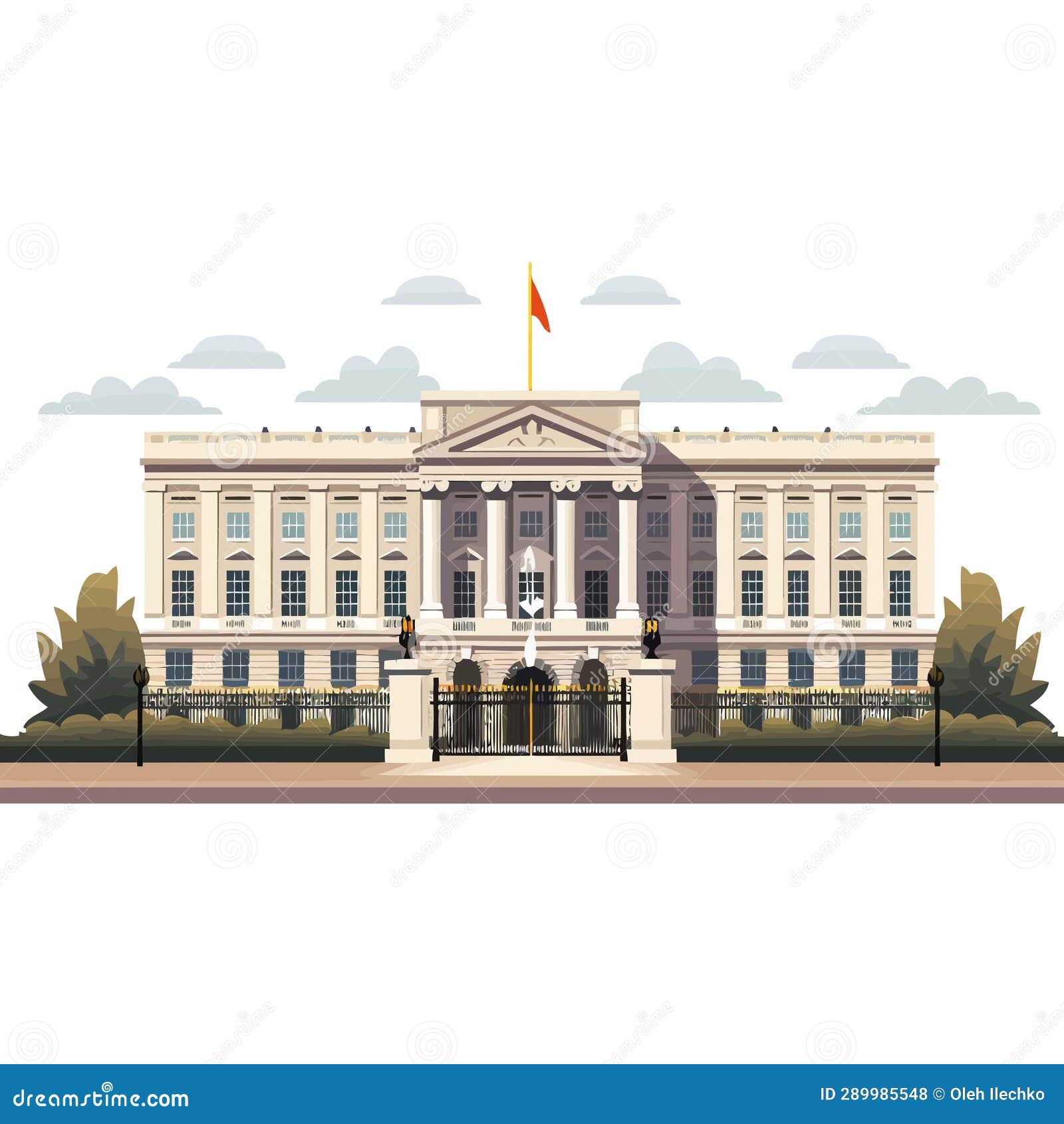 Royal Palace Vector Flat Minimalistic Isolated Illustration Stock ...