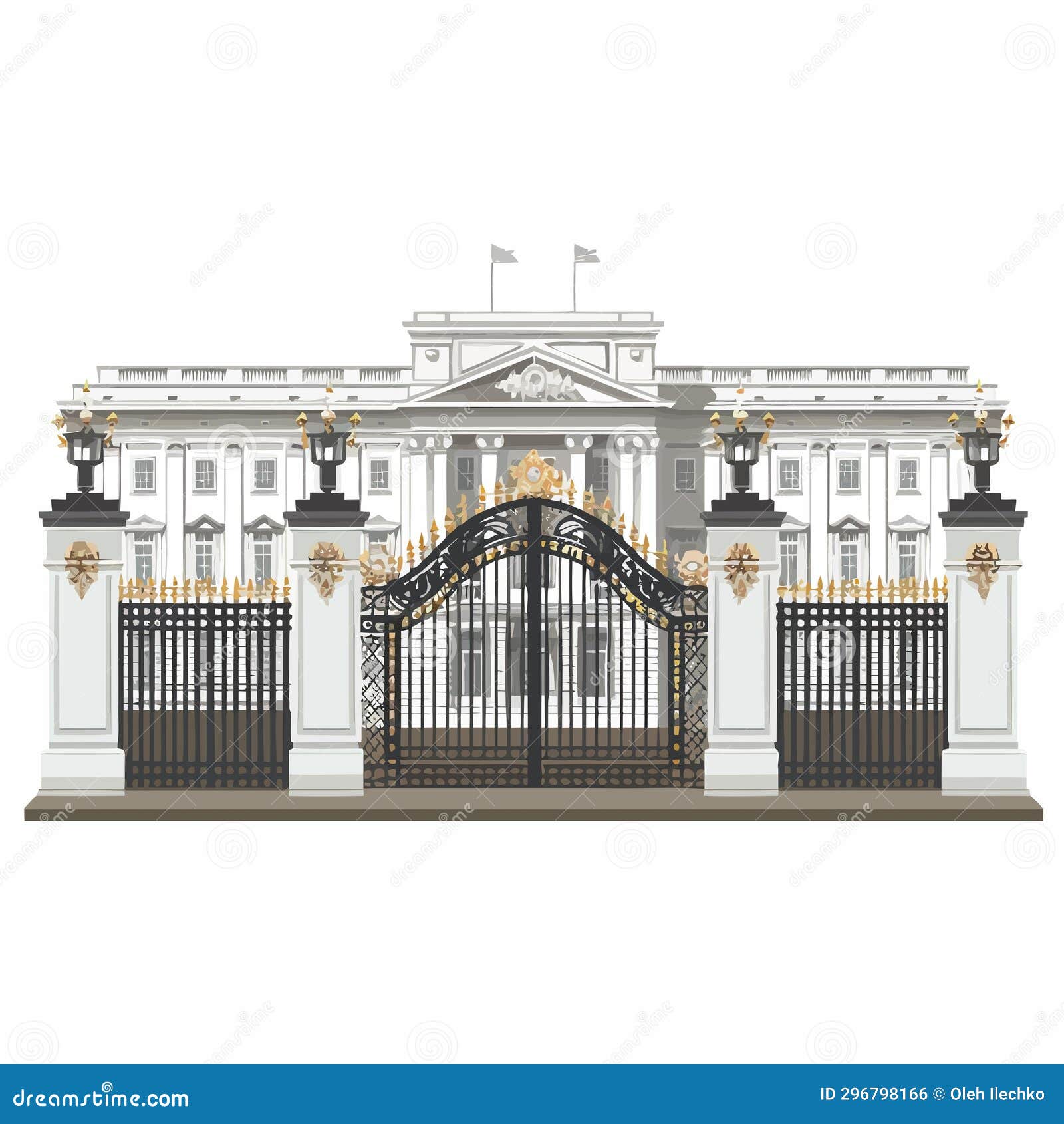 Royal Palace Vector Flat Minimalistic Isolated Illustration Stock ...