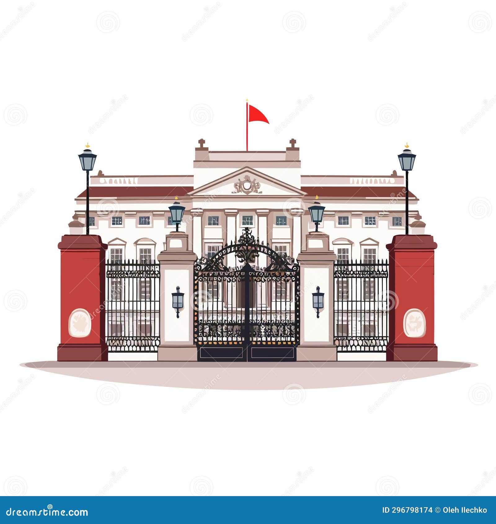 Royal Palace Vector Flat Minimalistic Isolated Illustration Stock ...
