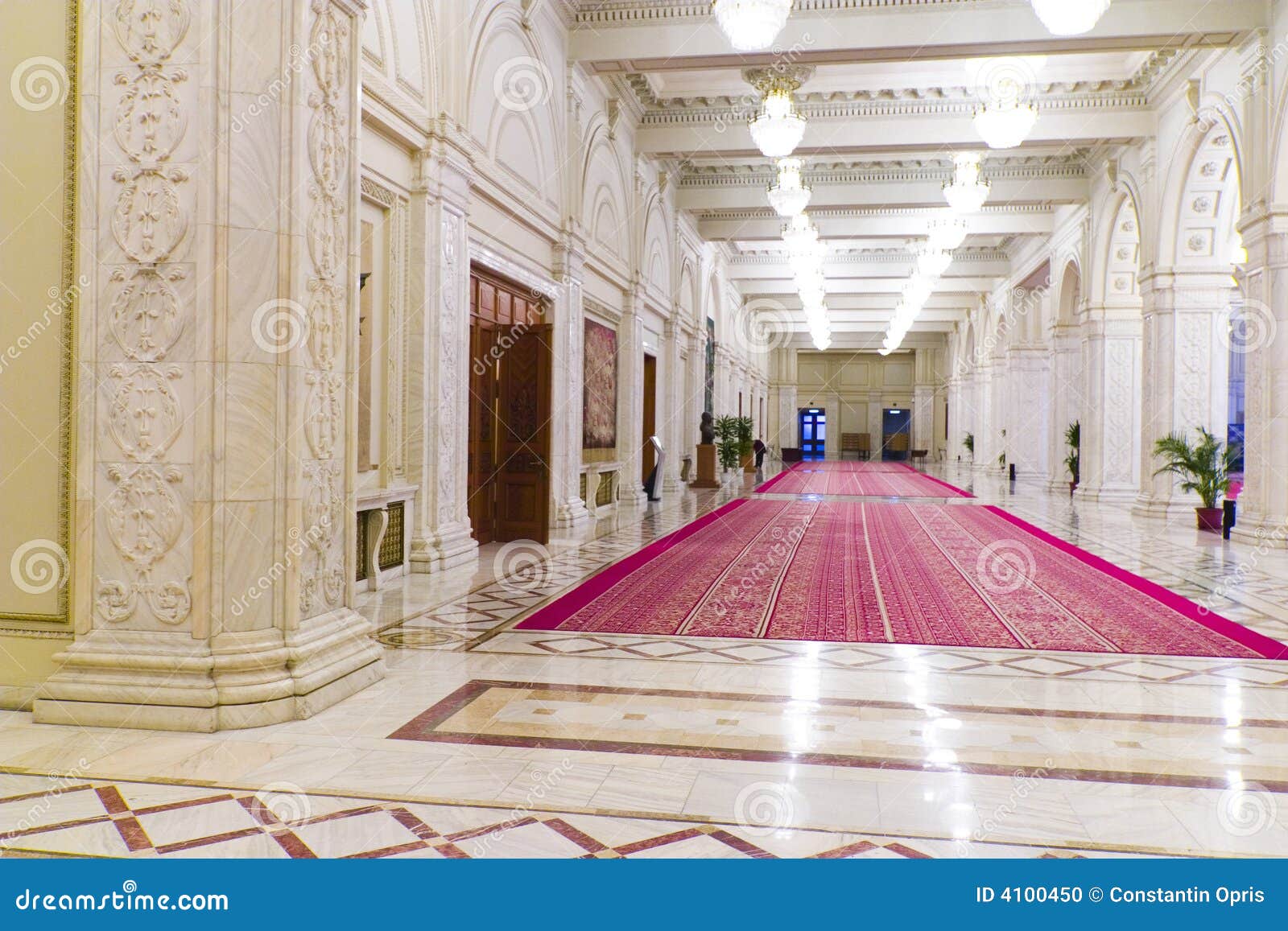 Royal Passage stock photo. Image of indoor, pillars, construction - 4100450