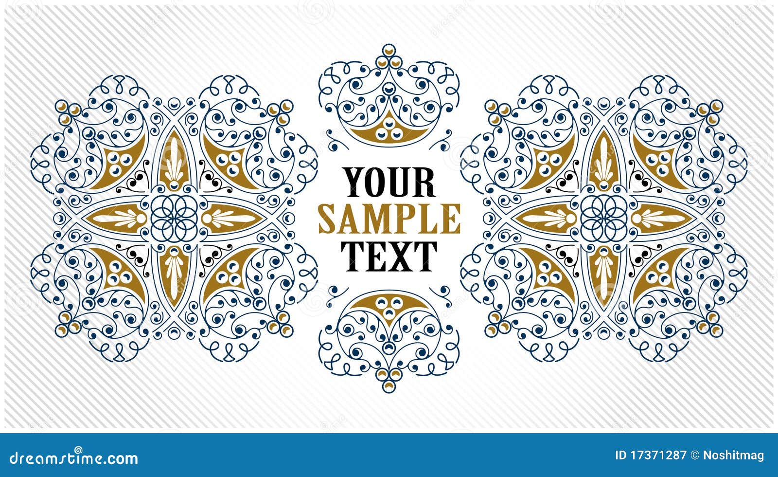 Royal pattern stock vector. Illustration of panel, background - 17371287
