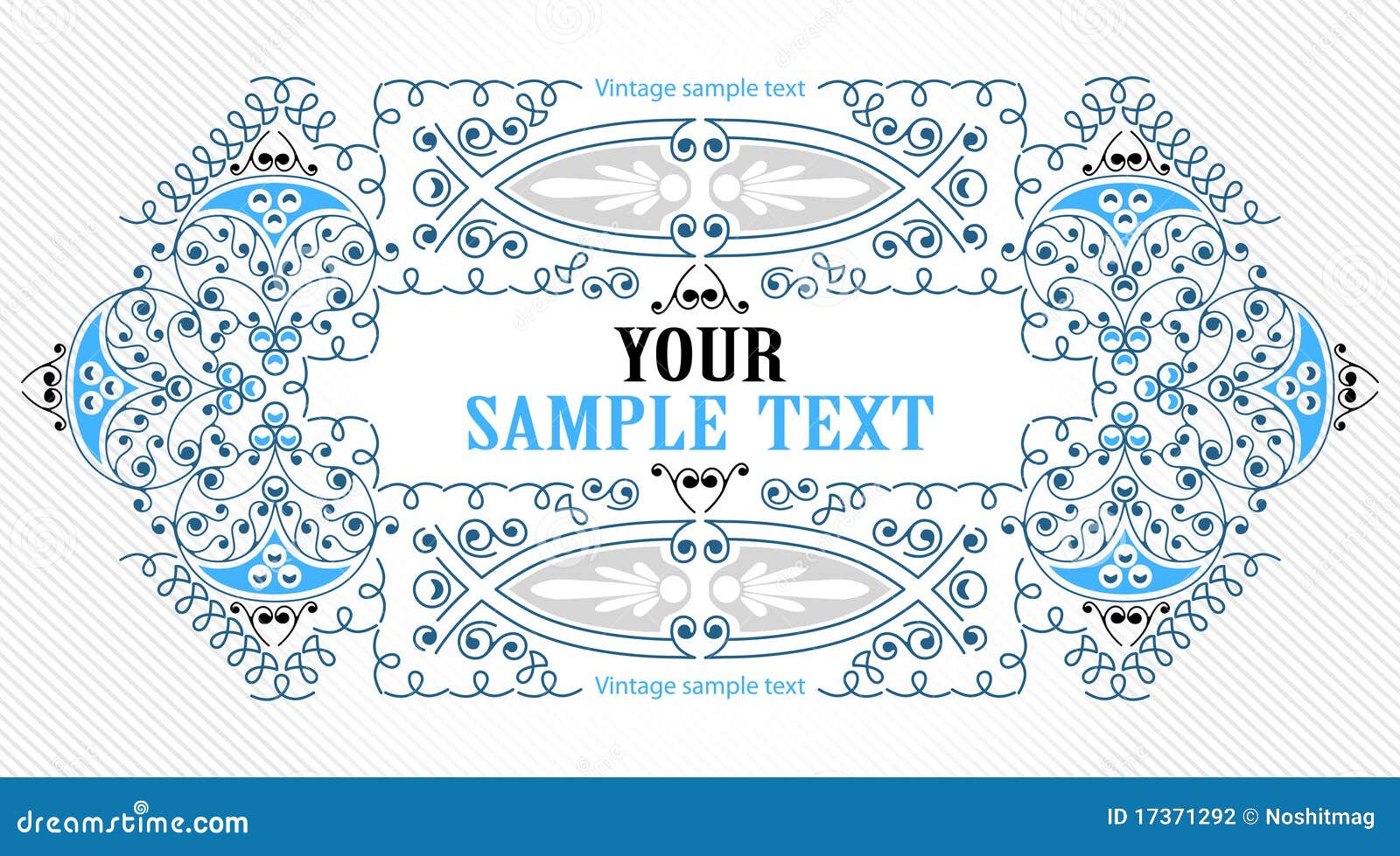 Royal pattern blue stock vector. Illustration of crest - 17371292