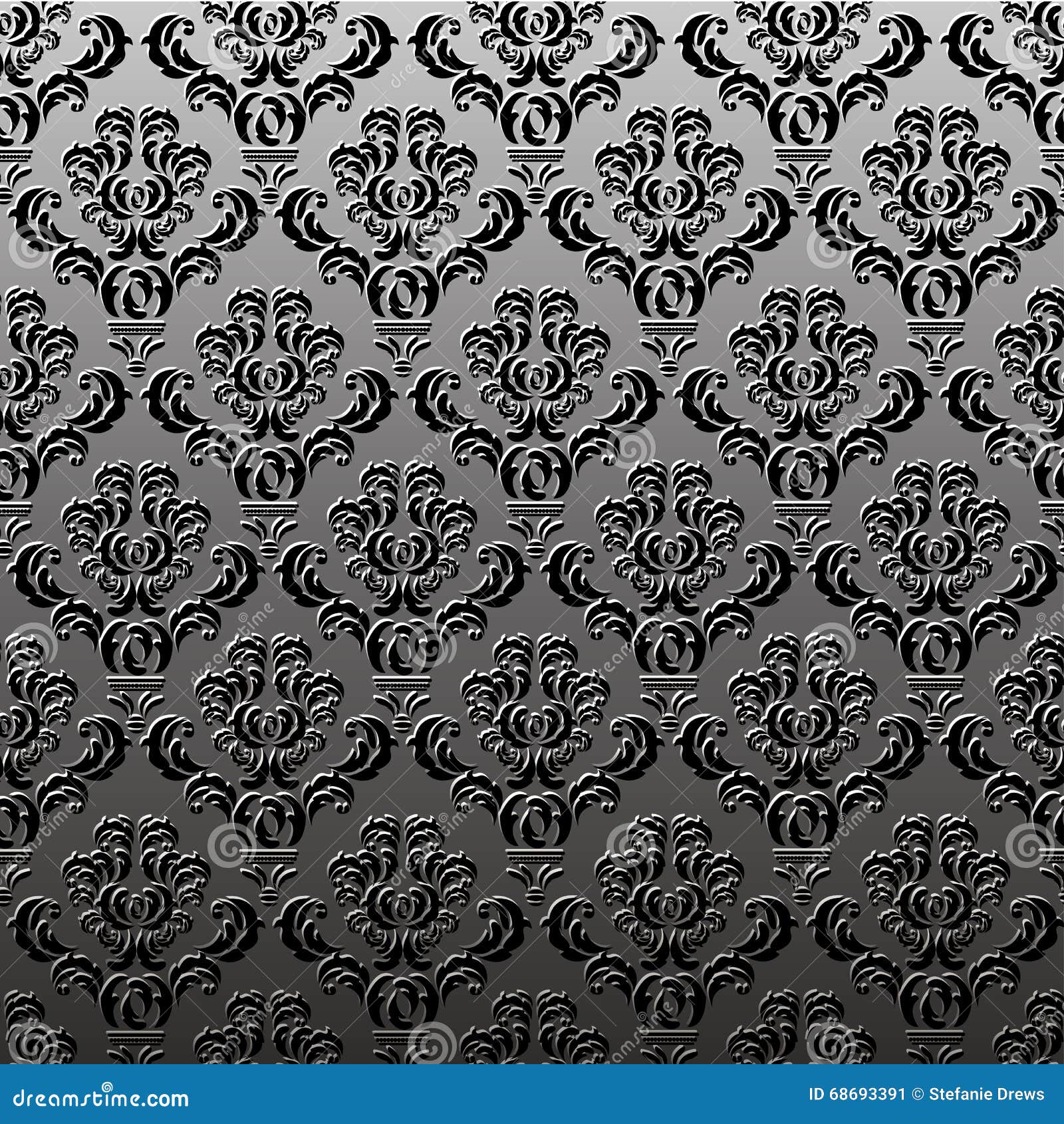 Royal Pattern stock vector. Illustration of black, fabric - 68693391