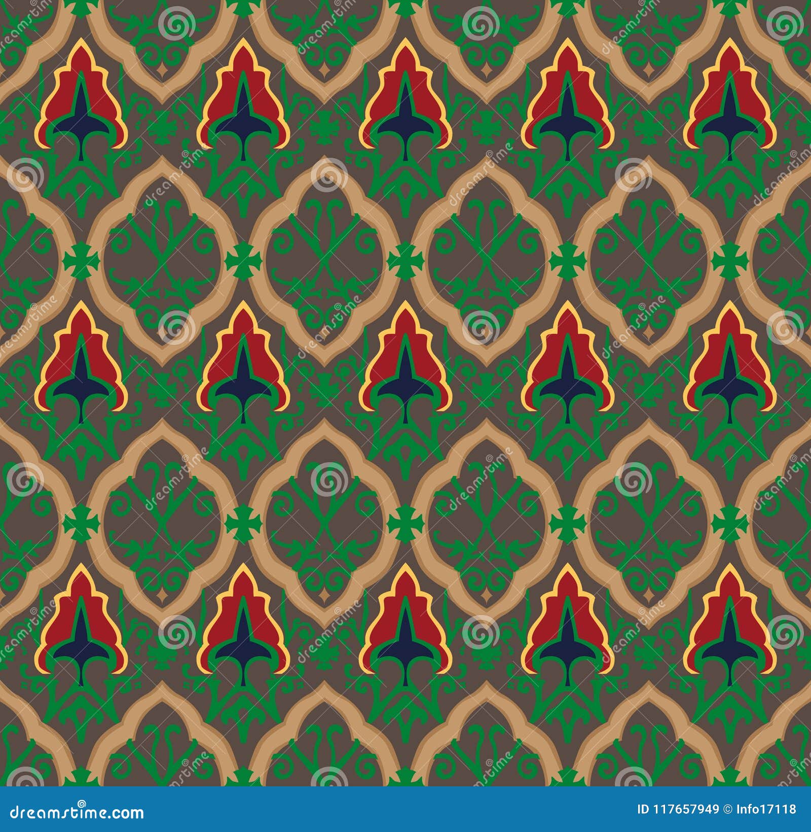 Royal Pattern. Seamless Vector Background Stock Vector - Illustration ...